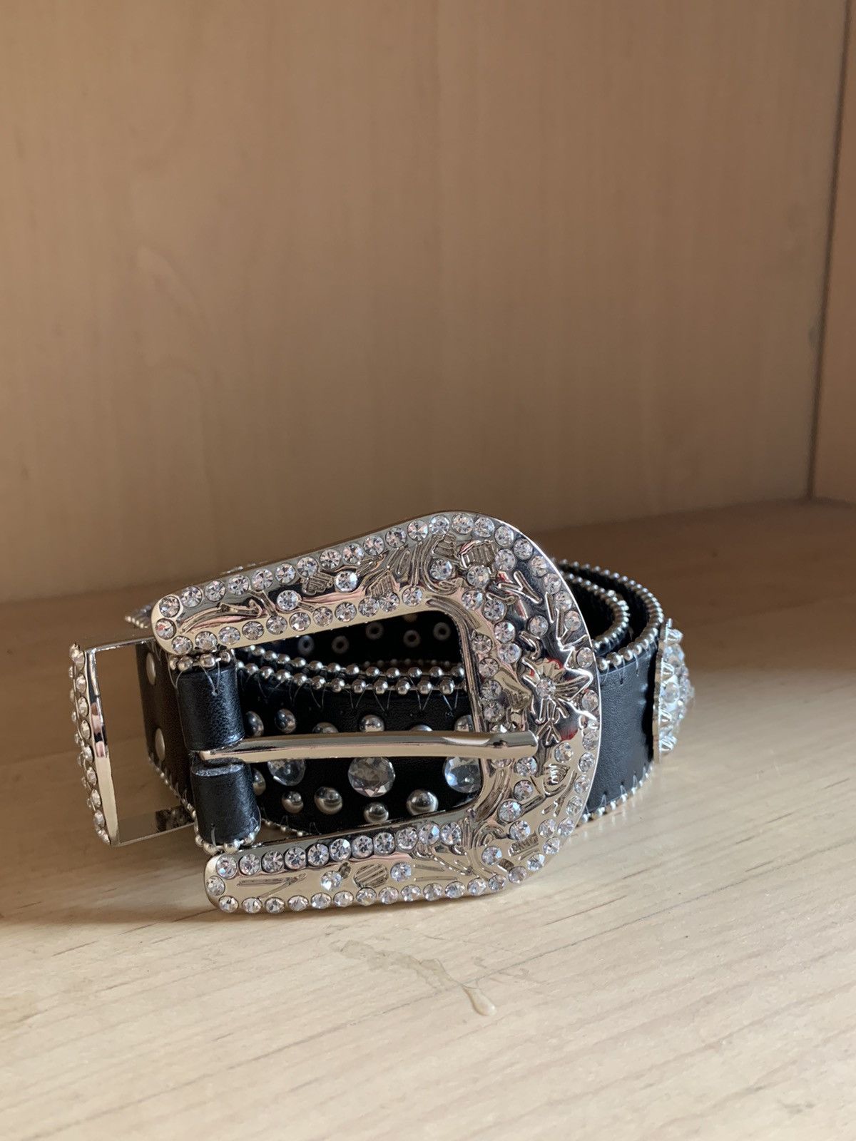 Custom BB Simon Inspired Rhinestone Belt | Grailed
