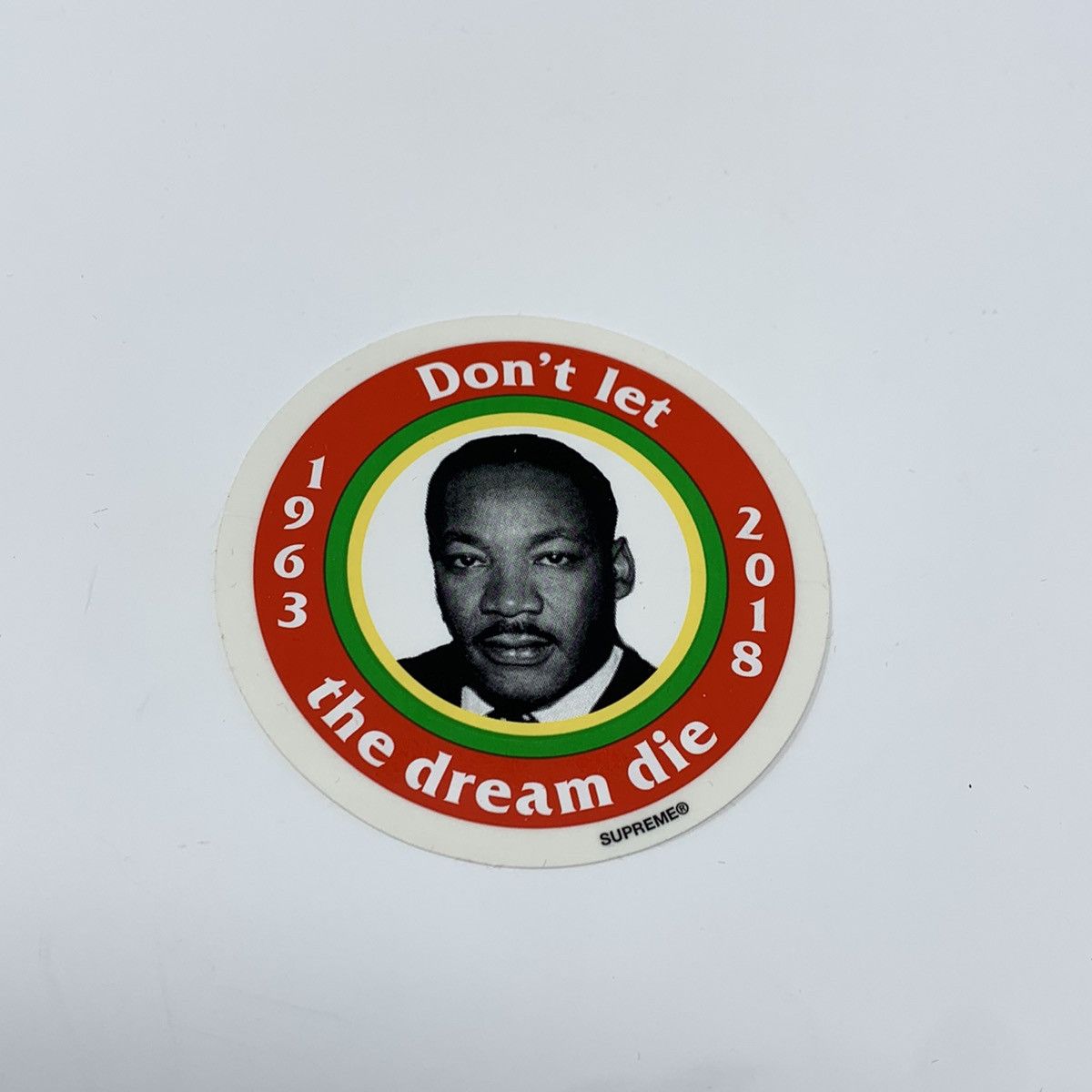 Supreme MLK Sticker | Grailed