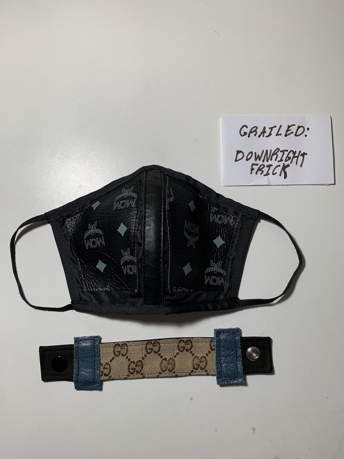Custom × MCM Custom made MCM mask | Grailed