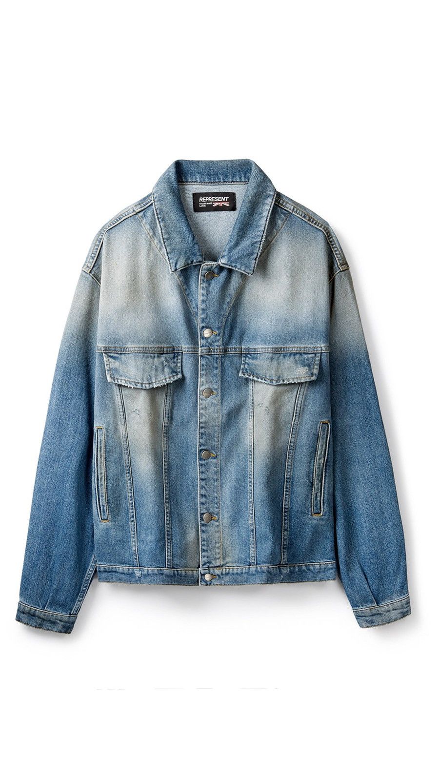 Represent Clo. Patch Denim Jacket | Grailed