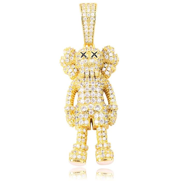 Kaws Custom Kaws Iced Out Chain | Grailed