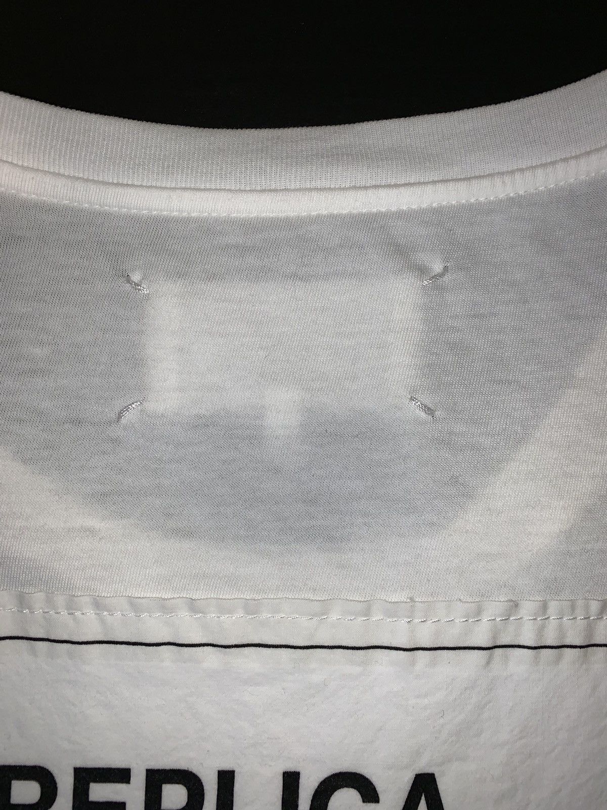 Maison Margiela 1994 Oversize Original Replica Label Tee in Off White ...