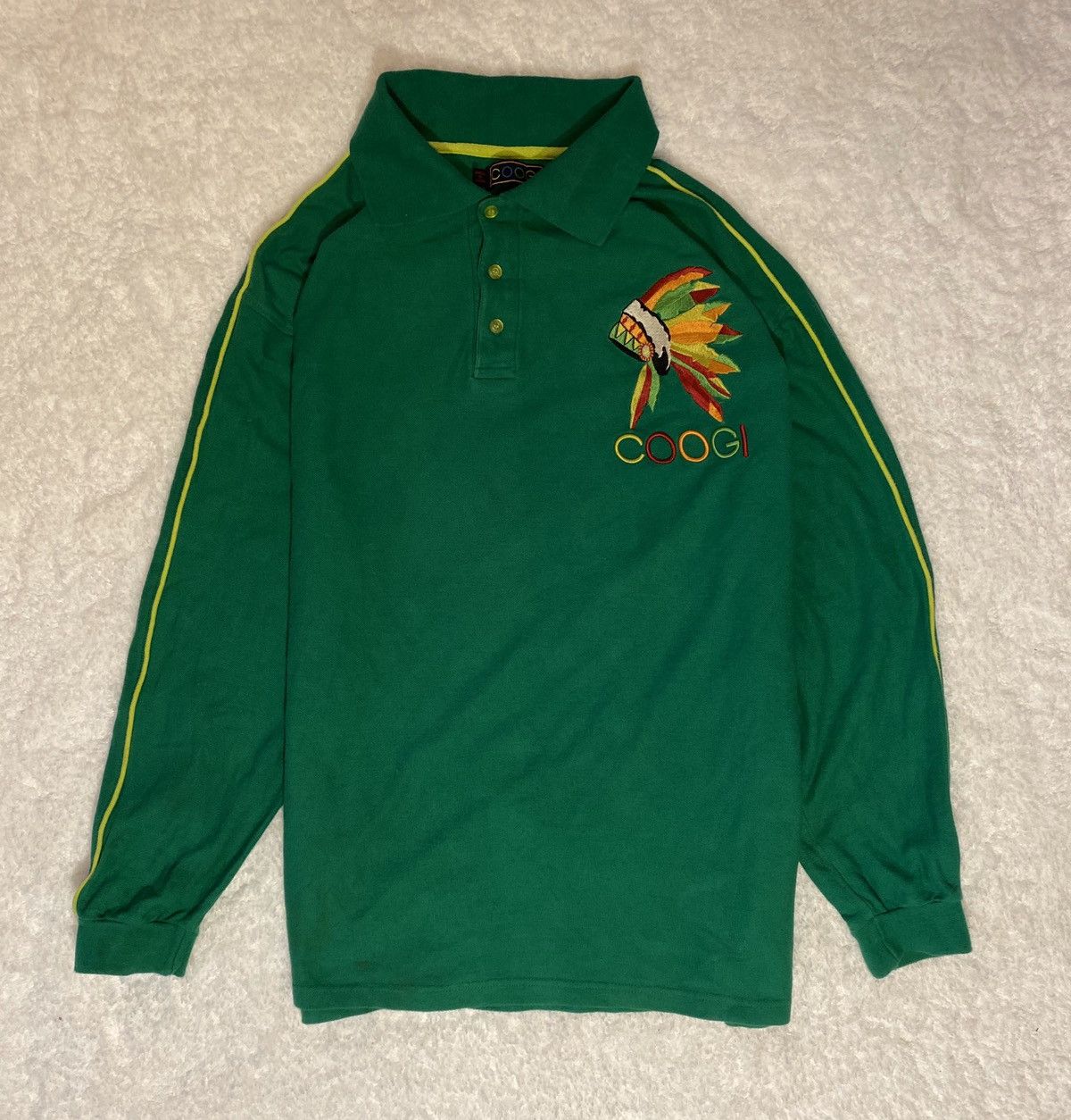 Coogi Coogi Polo Shirt Tshirt Indian Chief Native American | Grailed