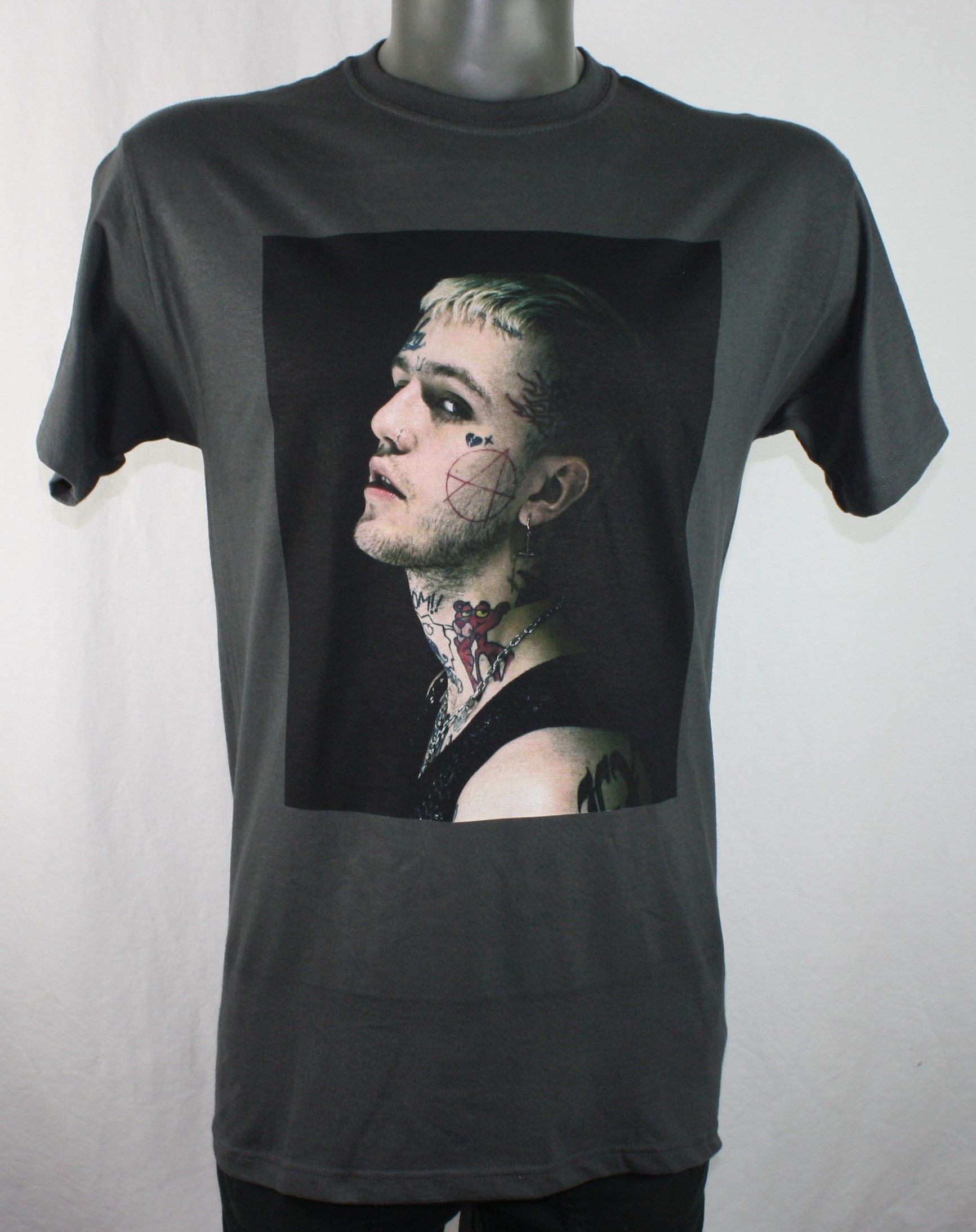 Custom × Lil Peep Lil Peep Custom Made Portrait Photo Shirt M | Grailed