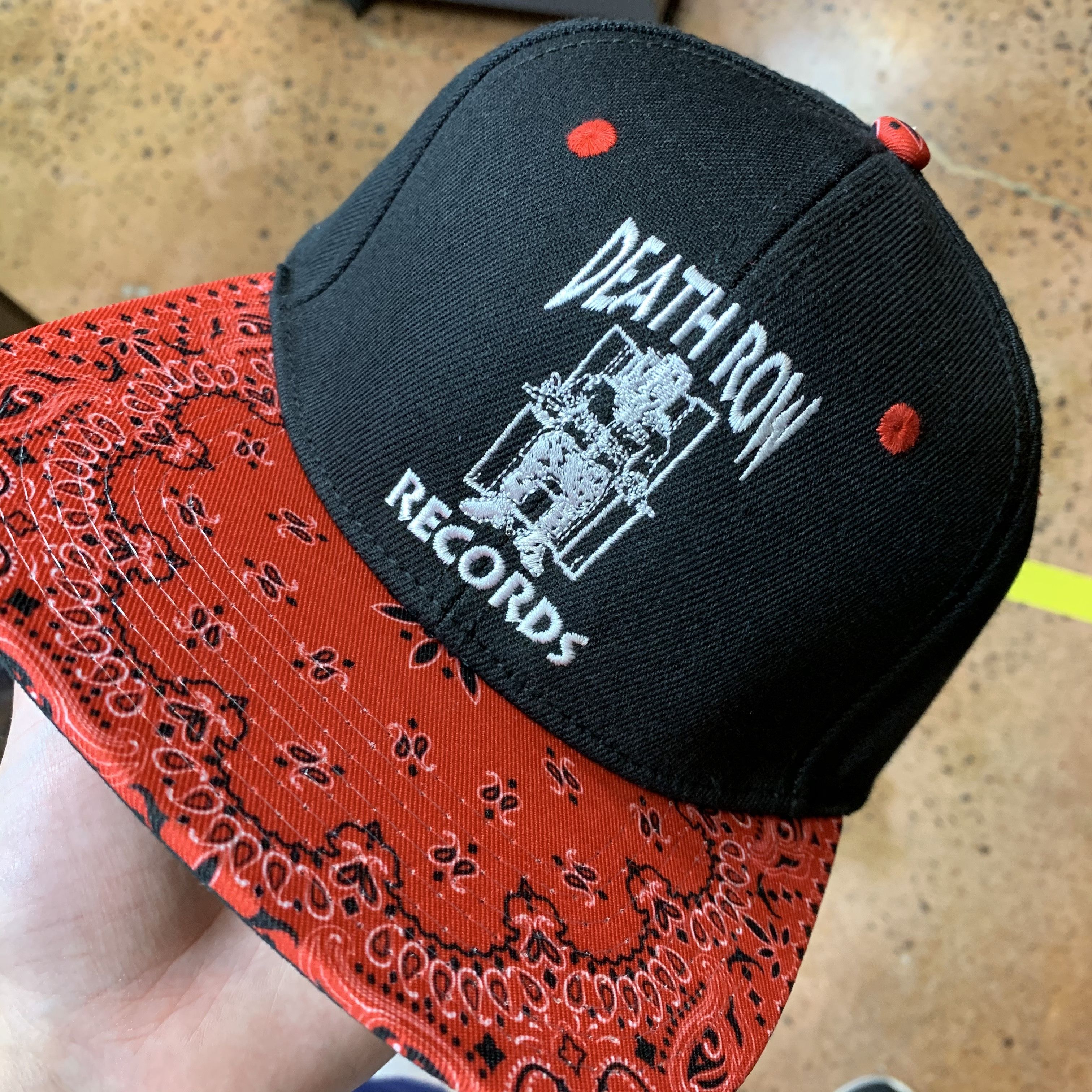 Death Row Records × Vintage Deadstock Death Row Records Snapback Hat ...