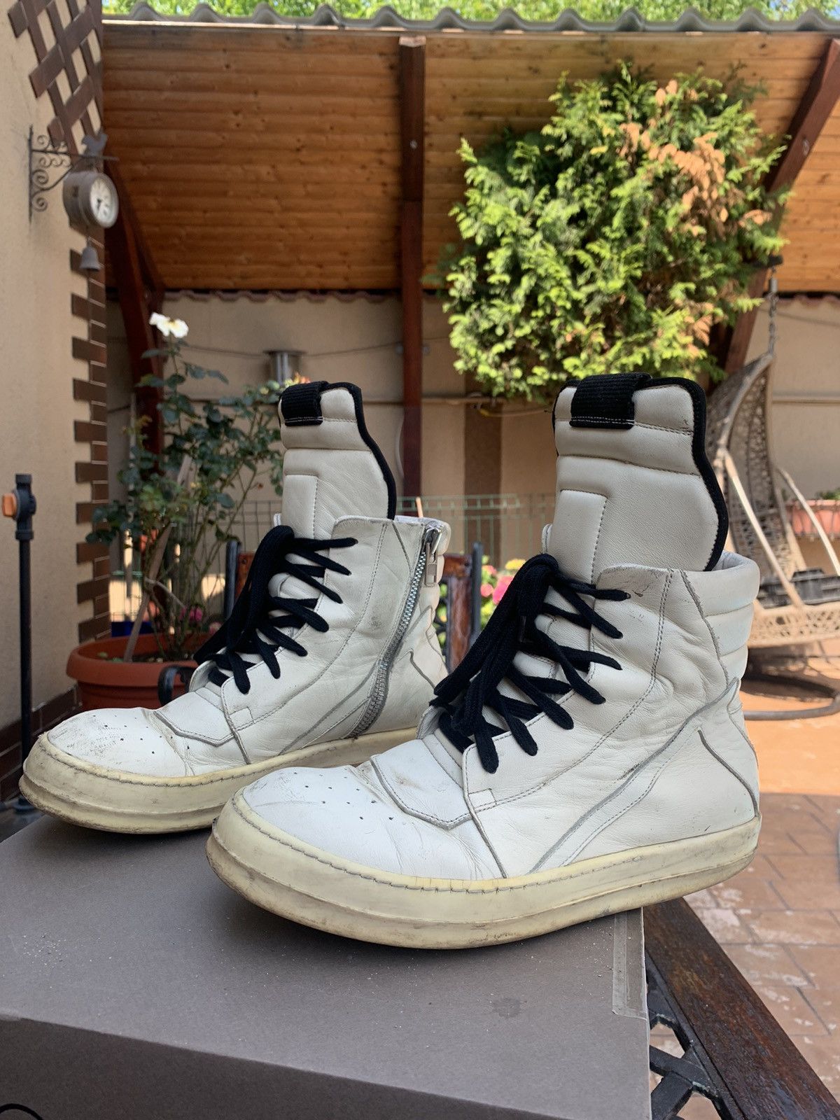 Rick Owens Rick Owens Lace-Up Geobasket Dunks EU 41 | Grailed