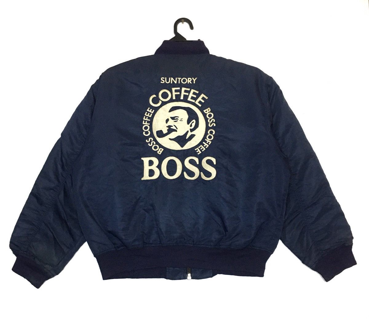 Vintage Vintage 90's Suntory Boss Coffee Bomber Jacket | Grailed