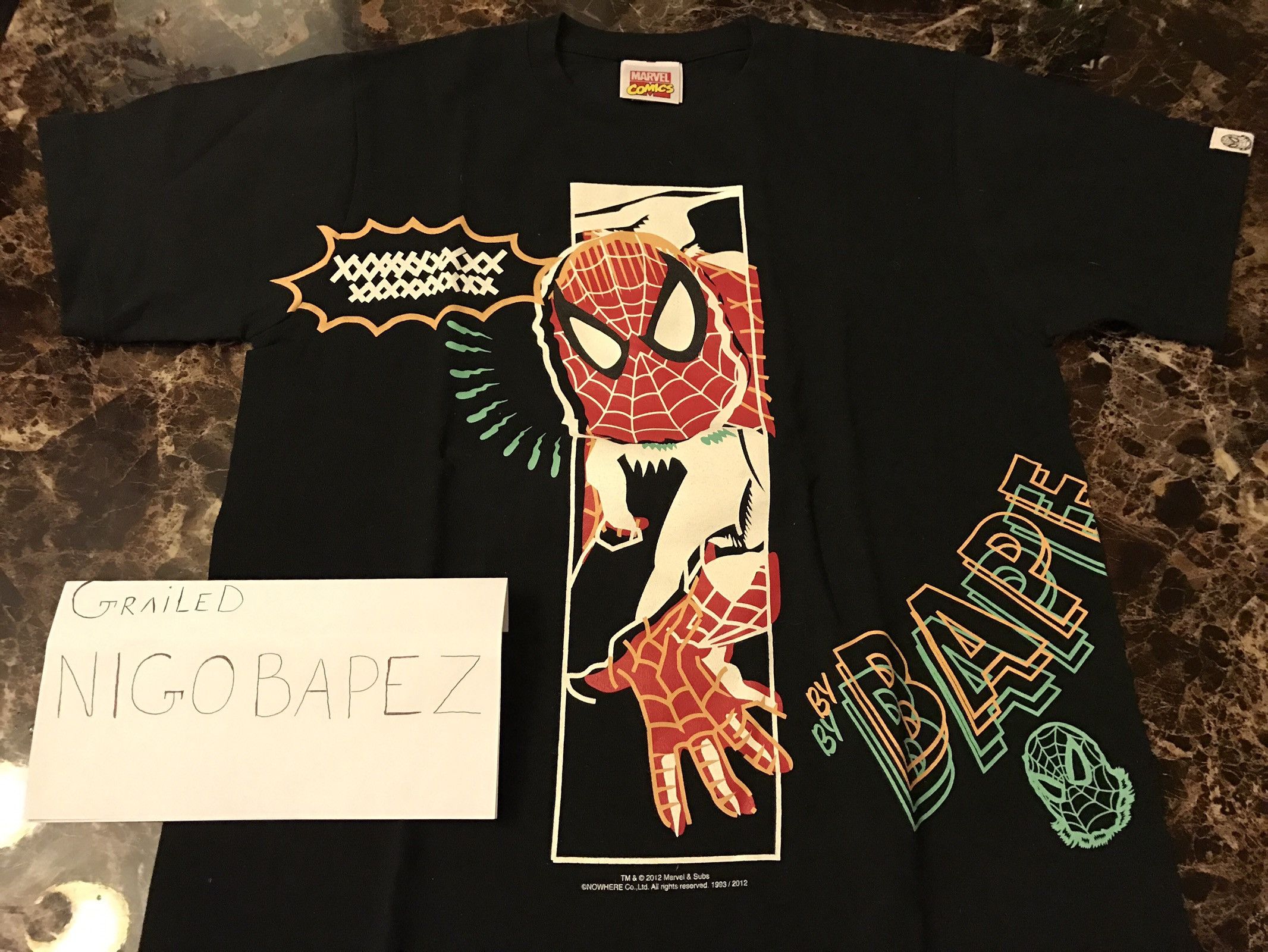 Bape Spider-Man Bape Tee | Grailed