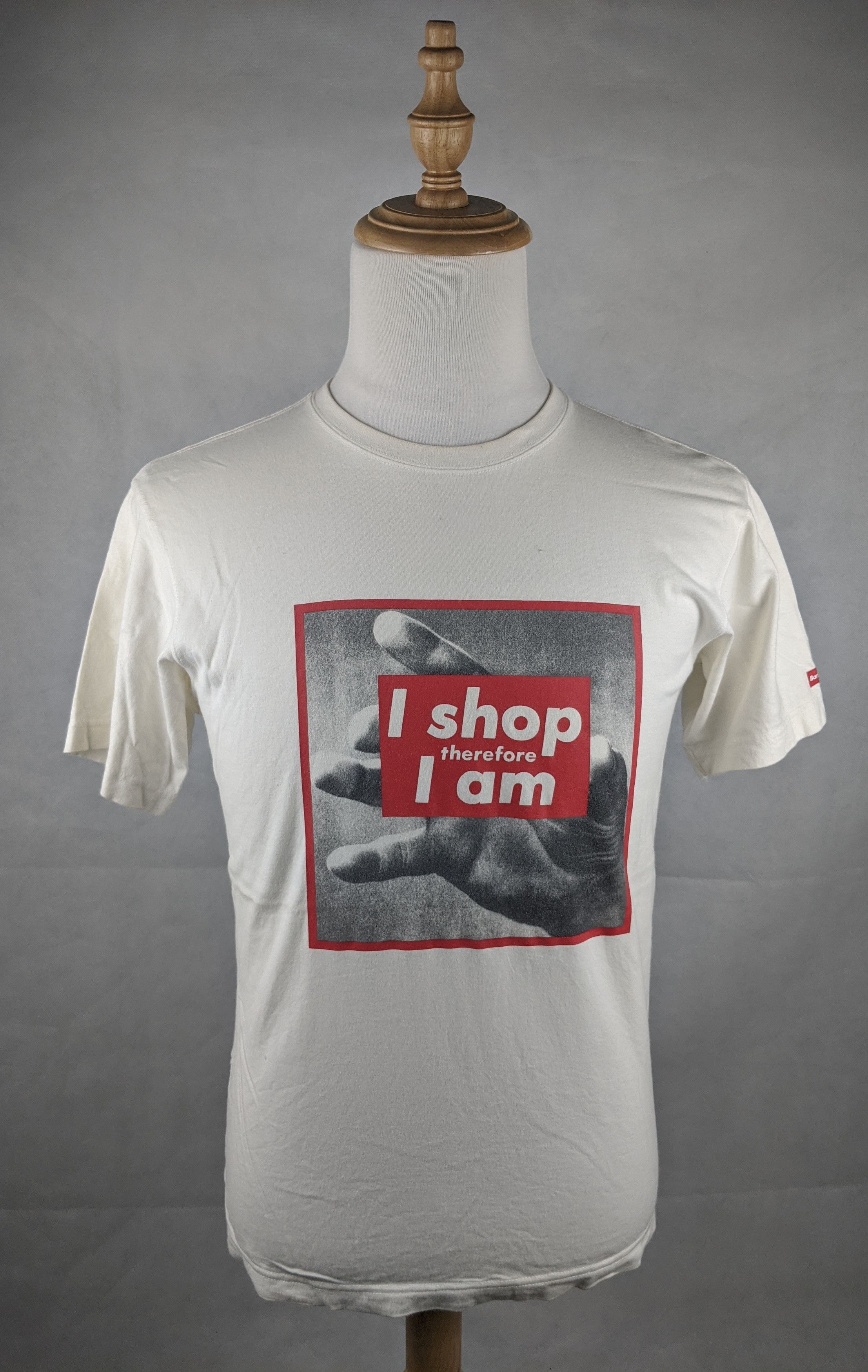 Barbara Kruger × Vintage Vintage Barbara Kruger I Shop Therefore I Am T ...