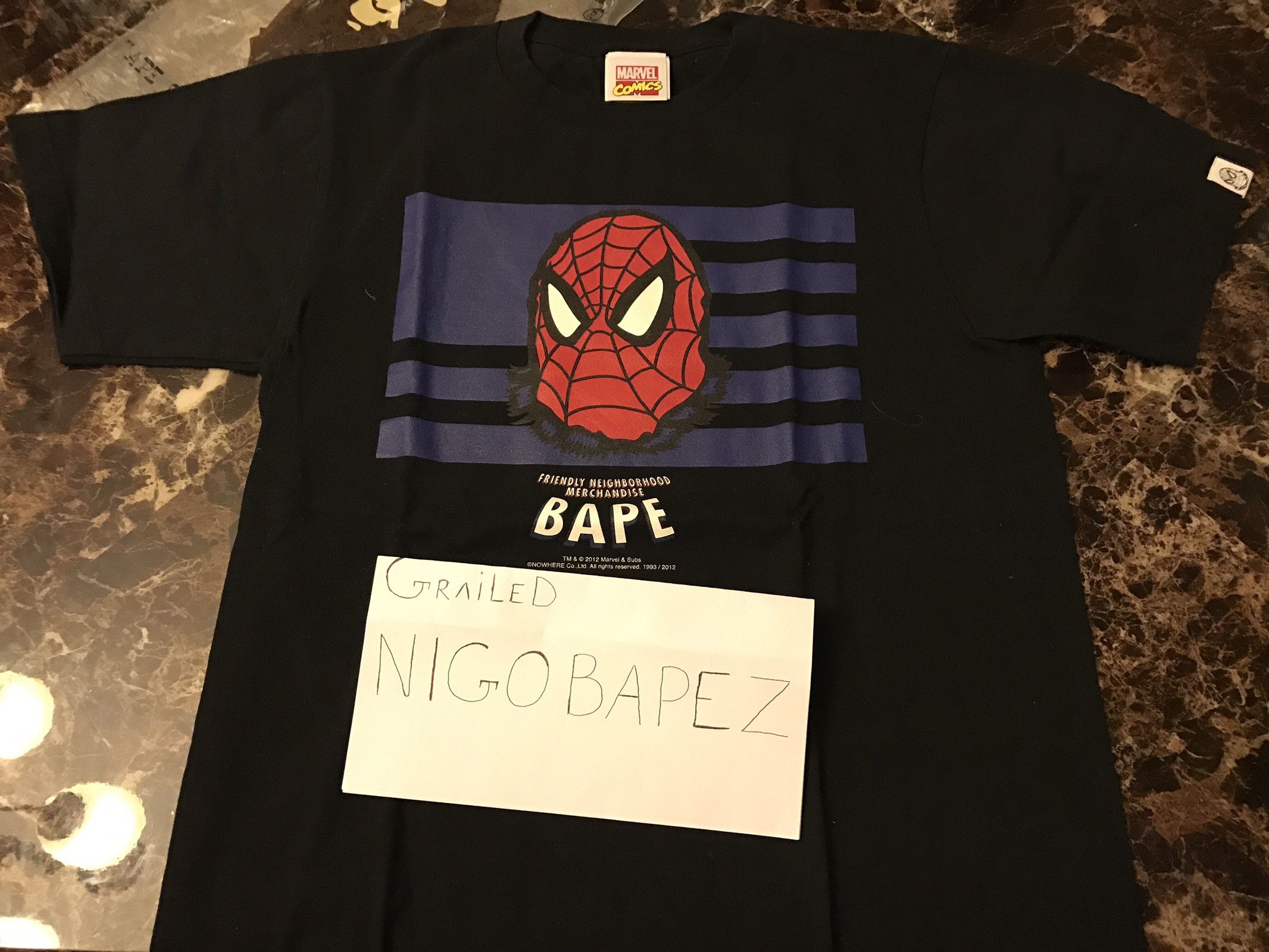 Bape Spider Man Bape Tee | Grailed