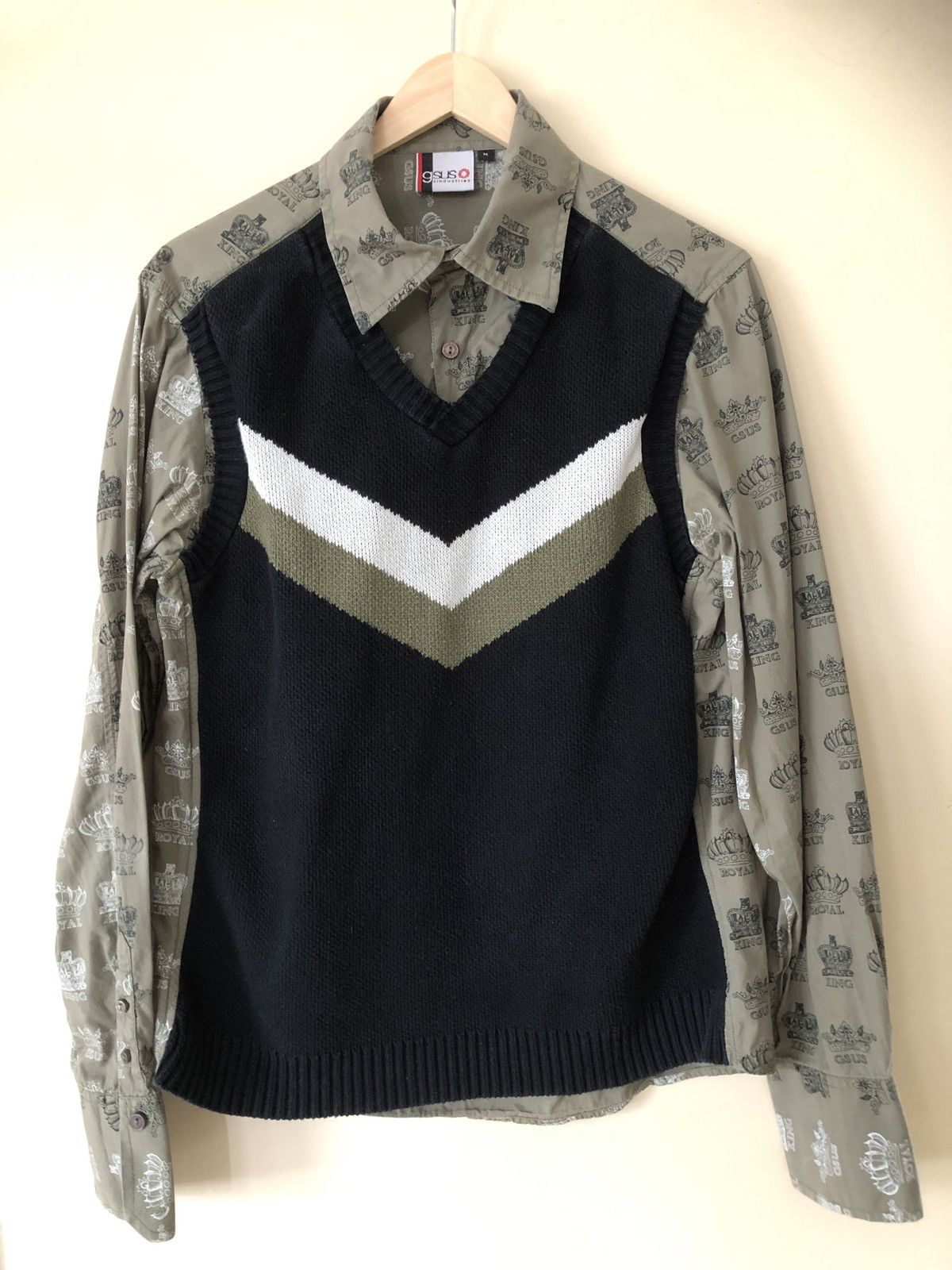 Gsus Sindustries Retro Gsus shirt with pullover look on front | Grailed