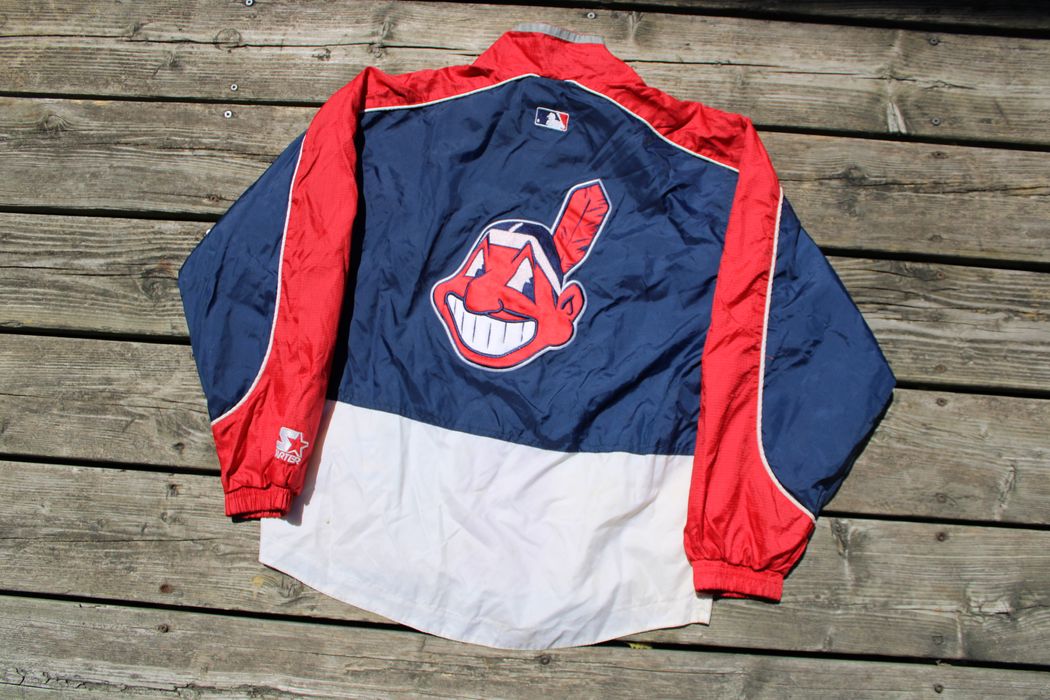Vintage Vintage Cleveland Indians Jacket / 90s Starter Windbreaker | Grailed