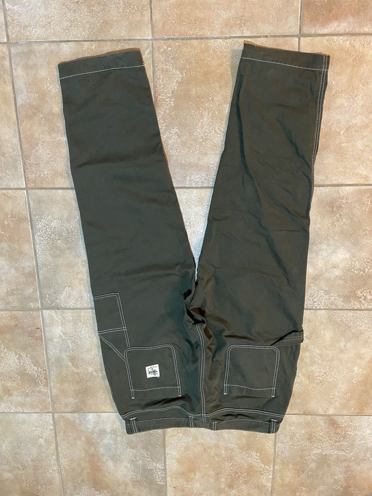 Stussy Stussy khaki work pants | Grailed