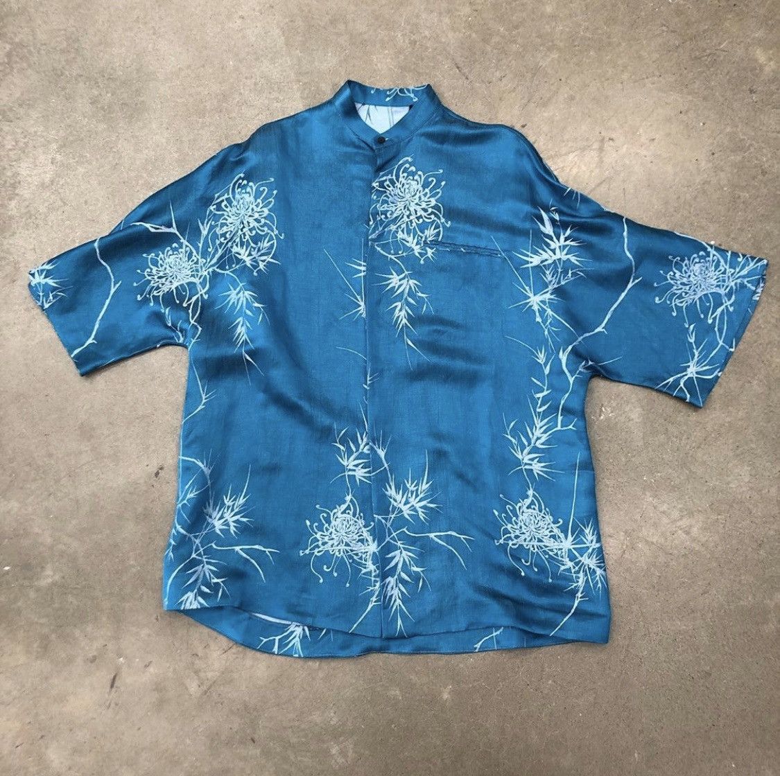 Haider Ackermann Dianthus Blue Kimono | Grailed