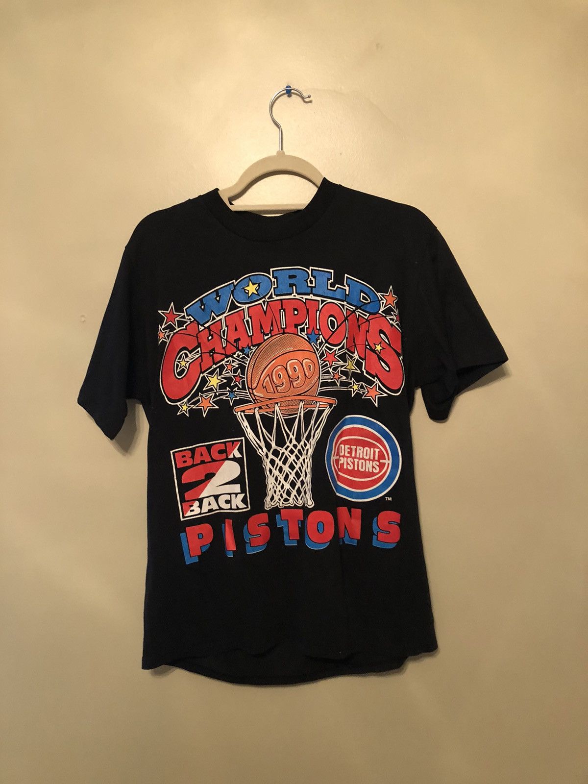 NBA × Vintage Vintage 1990 Detroit pistons championship shirt | Grailed