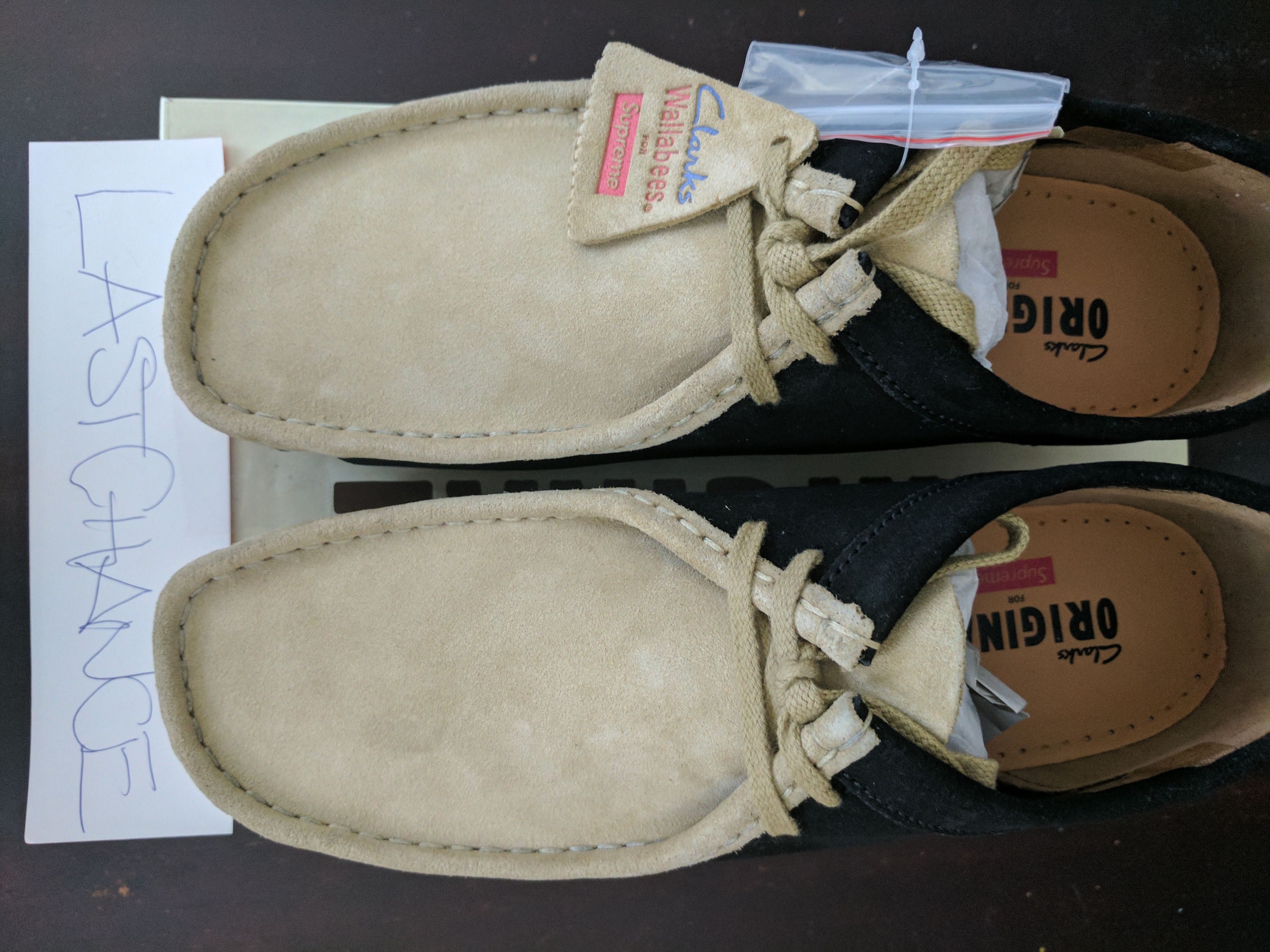 Supreme Supreme x Clarks 2-tone Wallabees | Grailed
