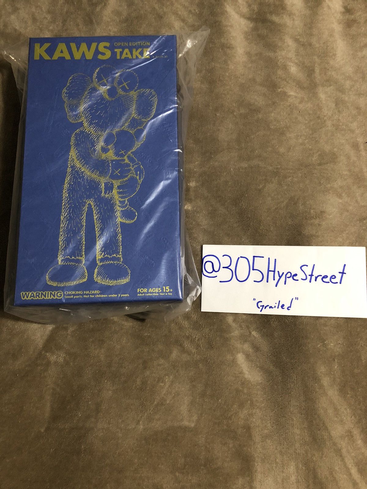 Kaws Kaws Take Blue Medicom Statue Figurine | Grailed