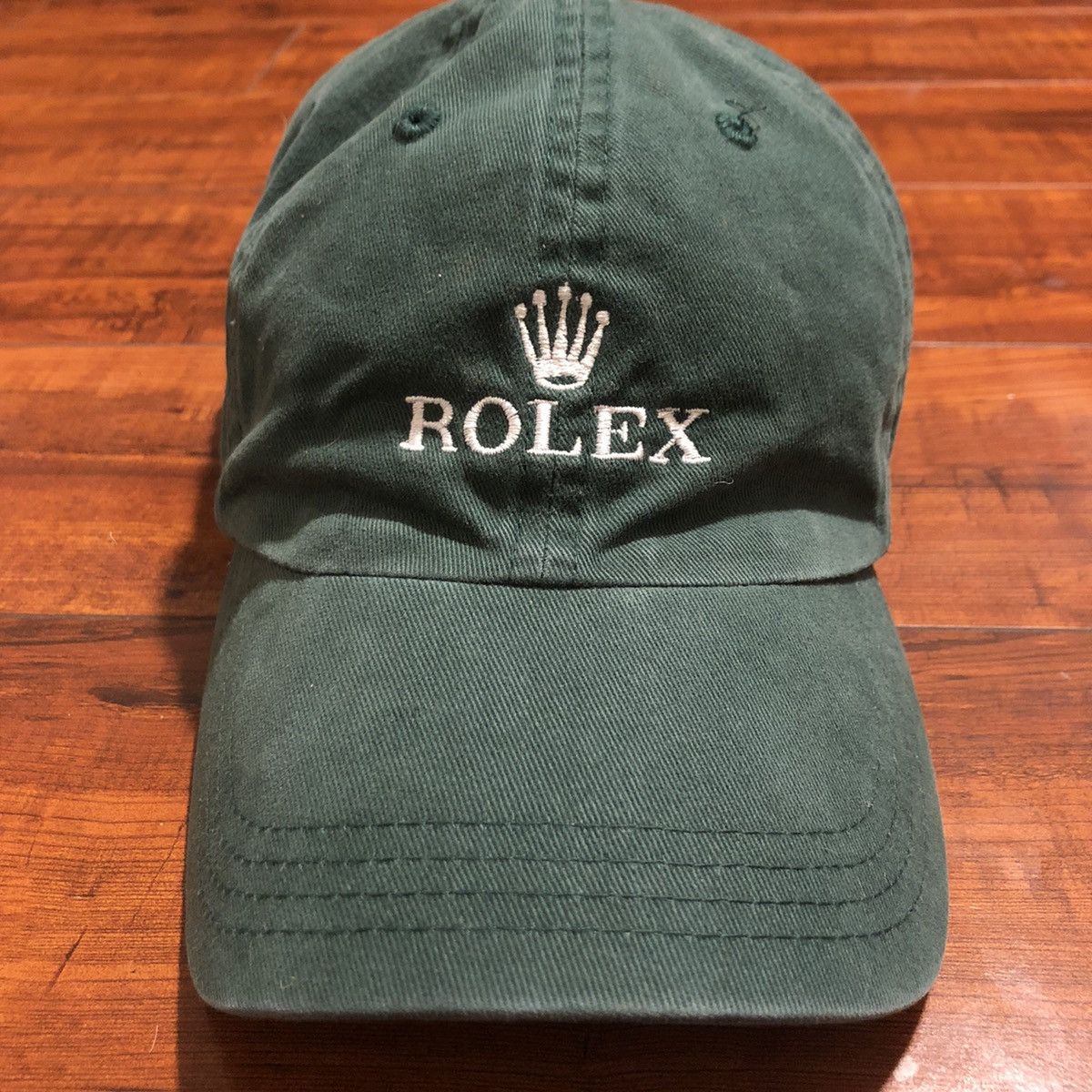 Rolex × Vintage Vintage 90s green Rolex cap | Grailed