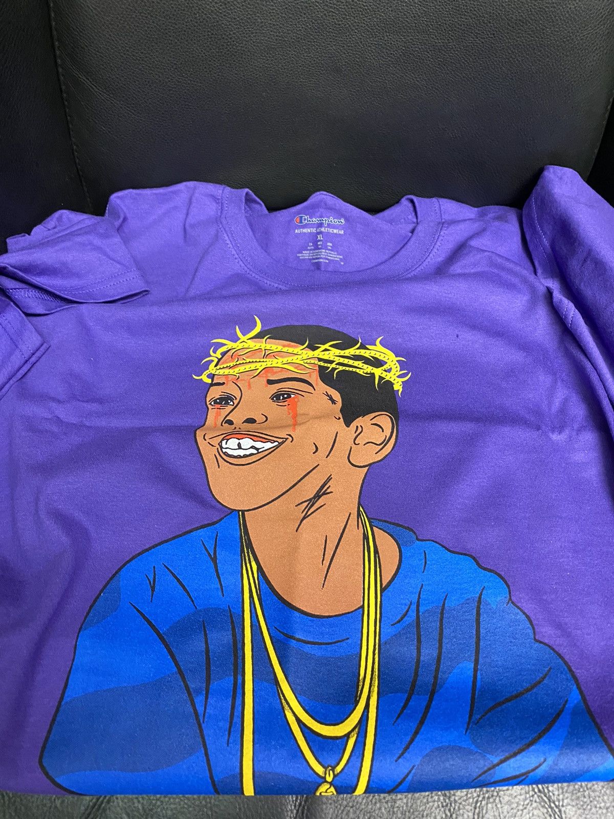 Other WESTSIDE GUNN FLYGOD PURPLE CHAMPION MYSTERY TEE! XL | Grailed