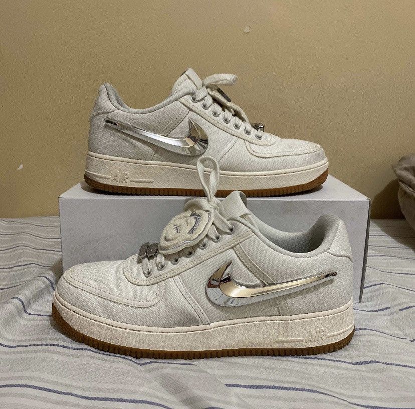 Nike Travis Scott x Air Force 1 Sail 2018 | Grailed