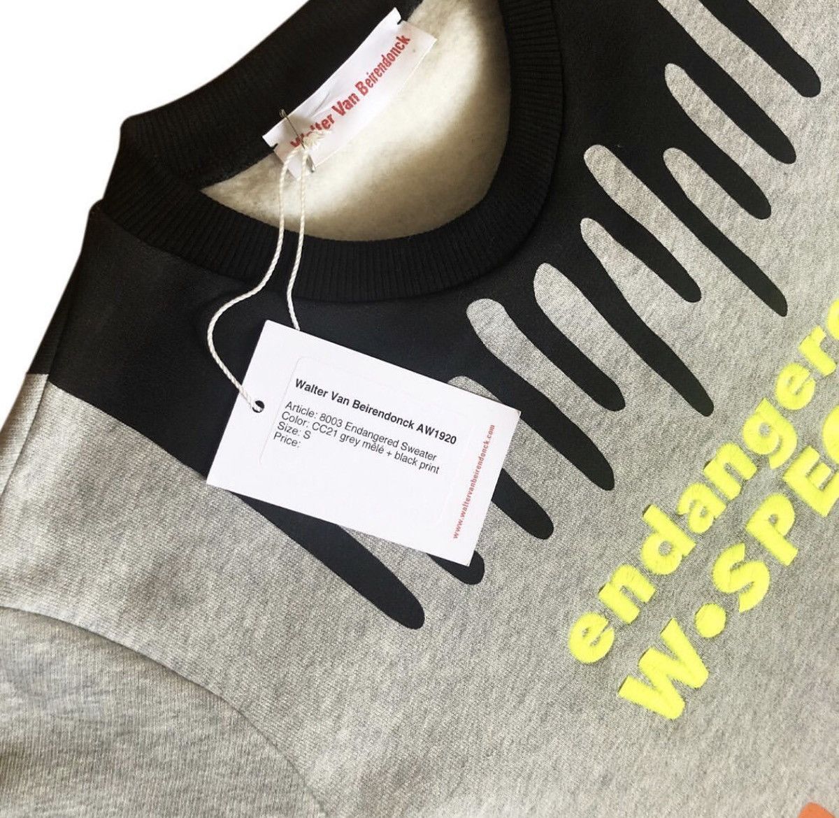 Walter Van Beirendonck Walter drip endangered animals | Grailed