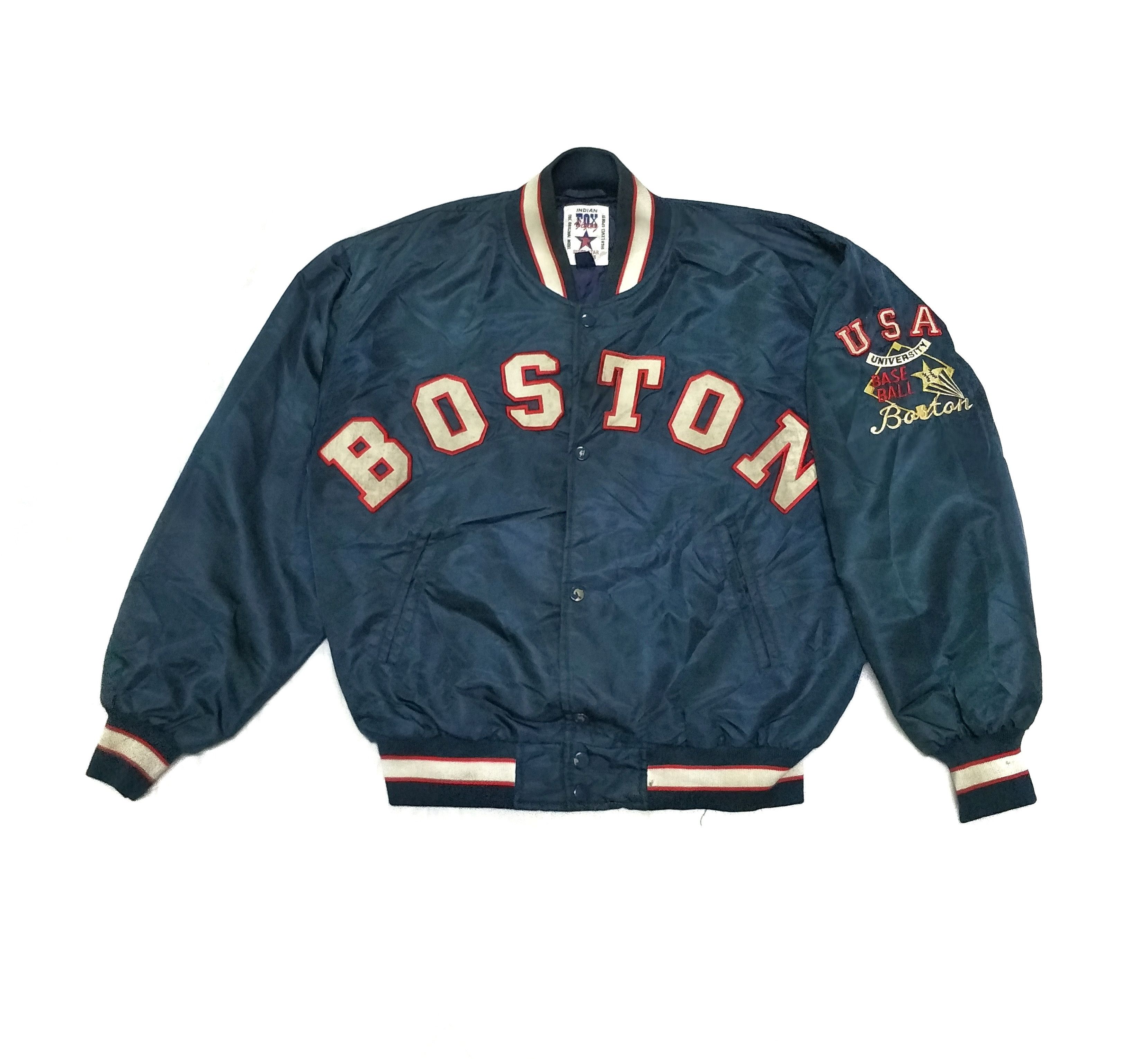 Vintage Boston University Baseball Quilted Bomber Jacket | Grailed