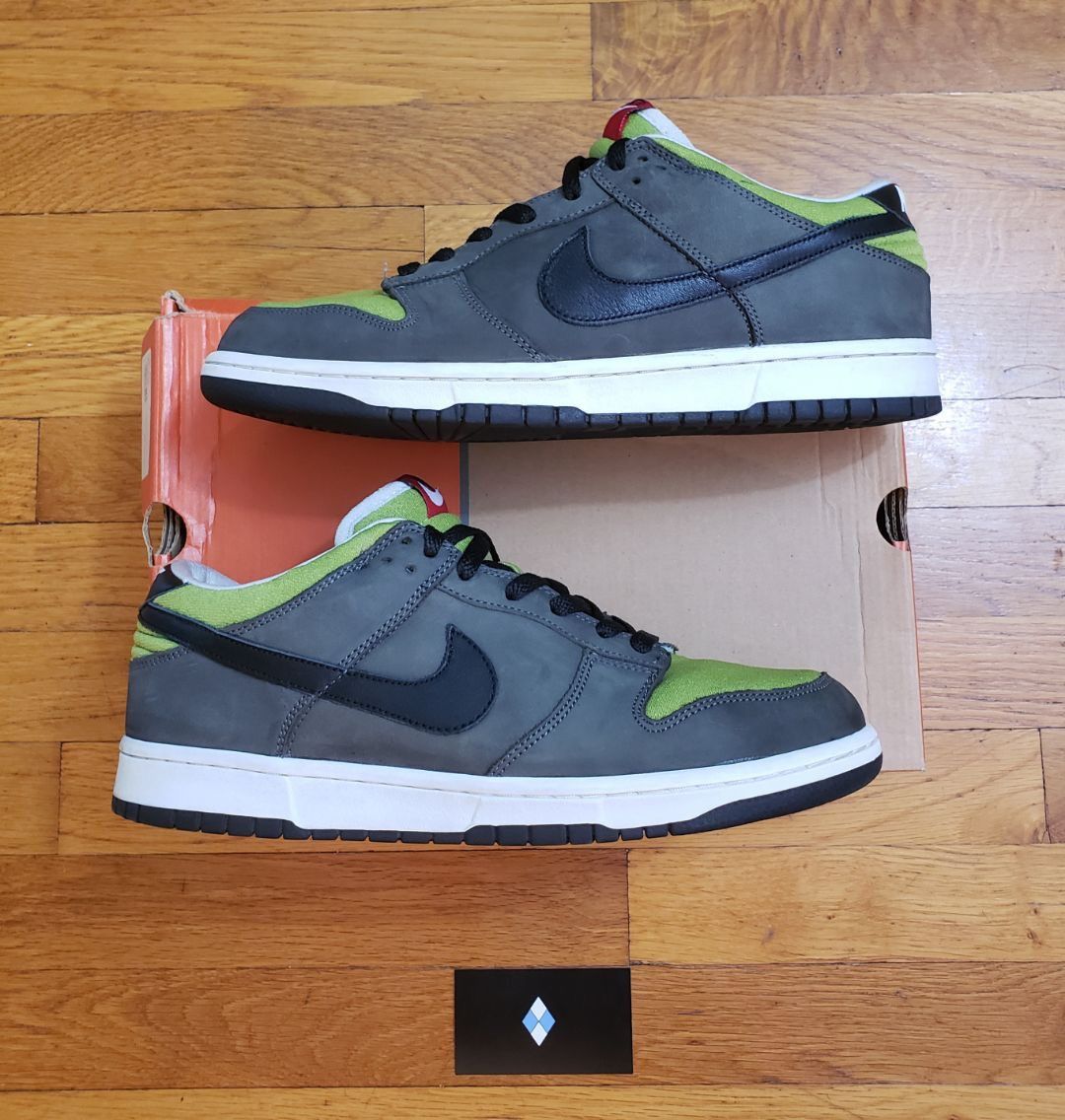 Nike RARE Nike Dunk Low Pro Kermit The Frog 2004 Size 10 | Grailed