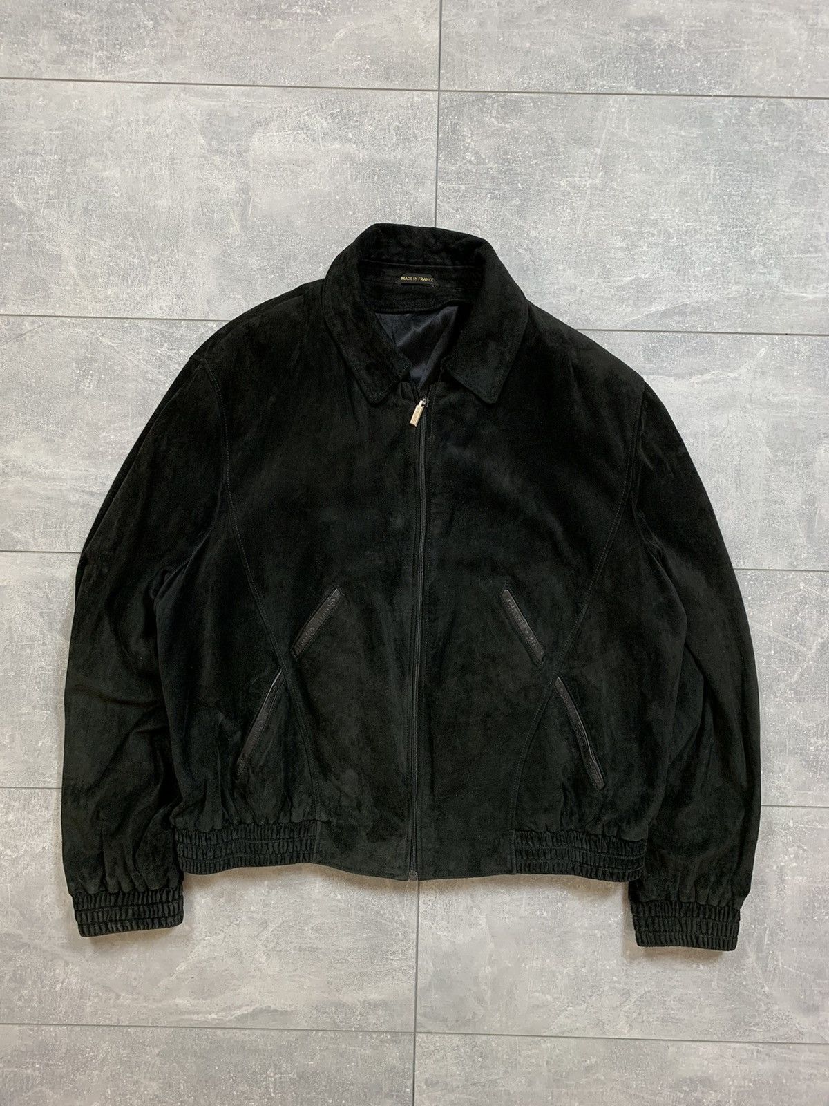 Luxury × Very Rare × Zilli Zilli black suede silk black bomber ...