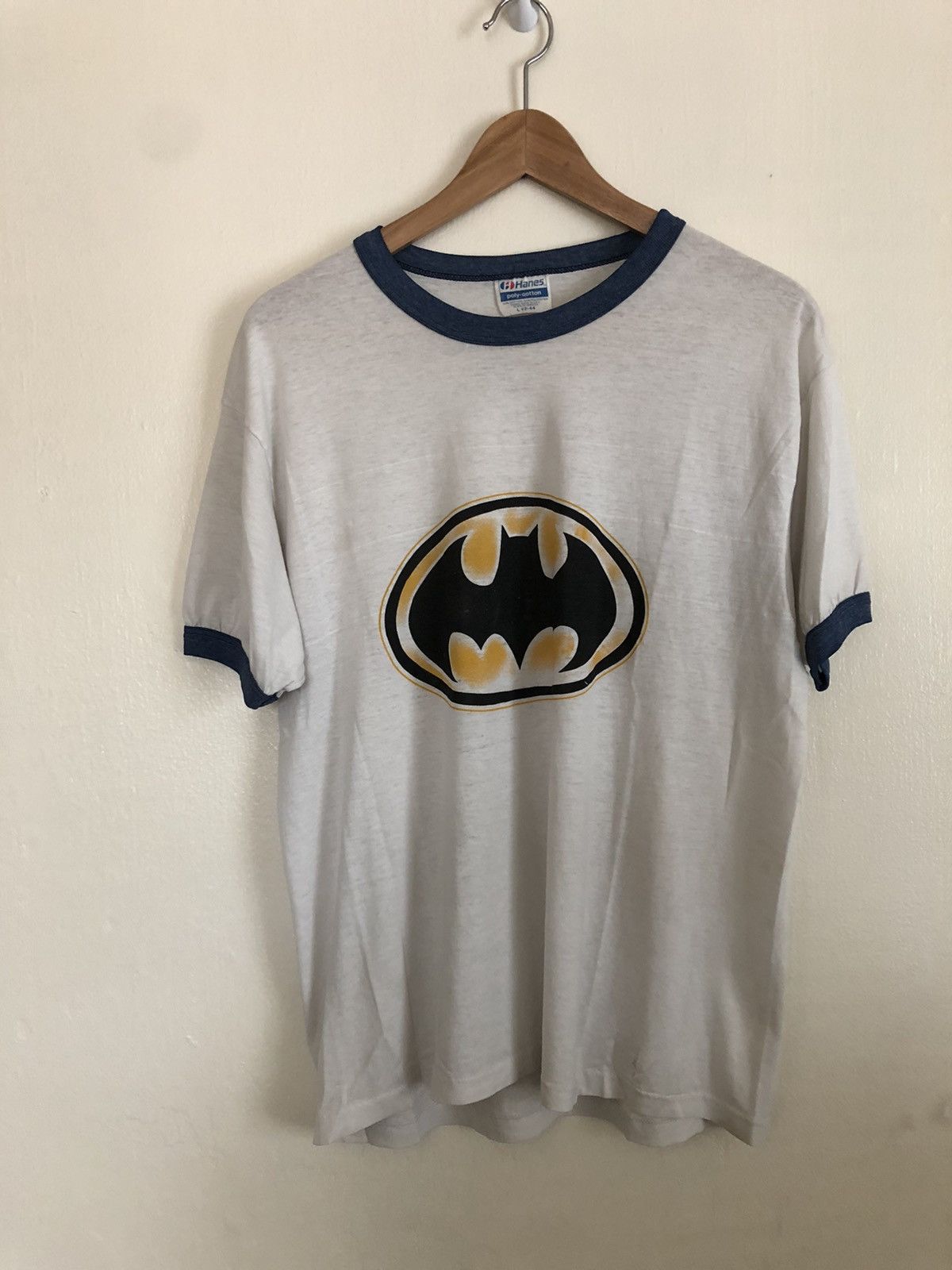 Batman × Hanes × Vintage Vintage Hanes 80s Batman Ringer Tee | Grailed
