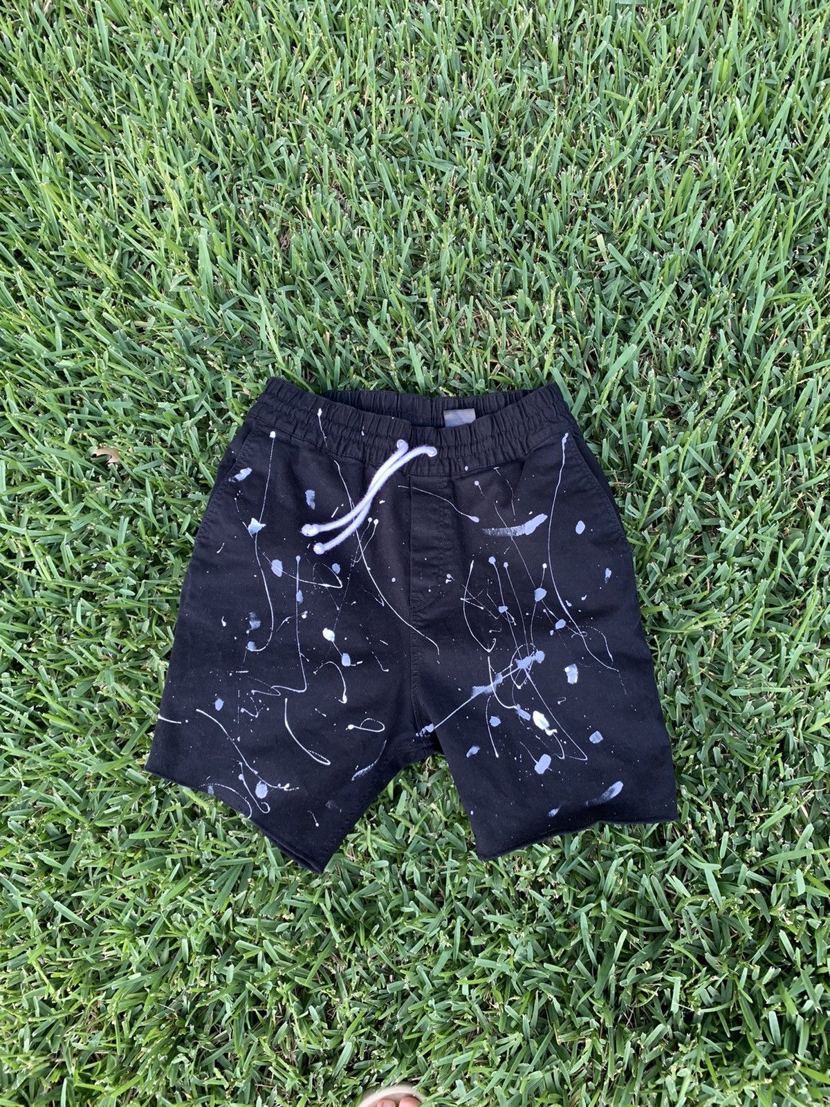 Custom × Vintage Paint Splatter Shorts | Grailed