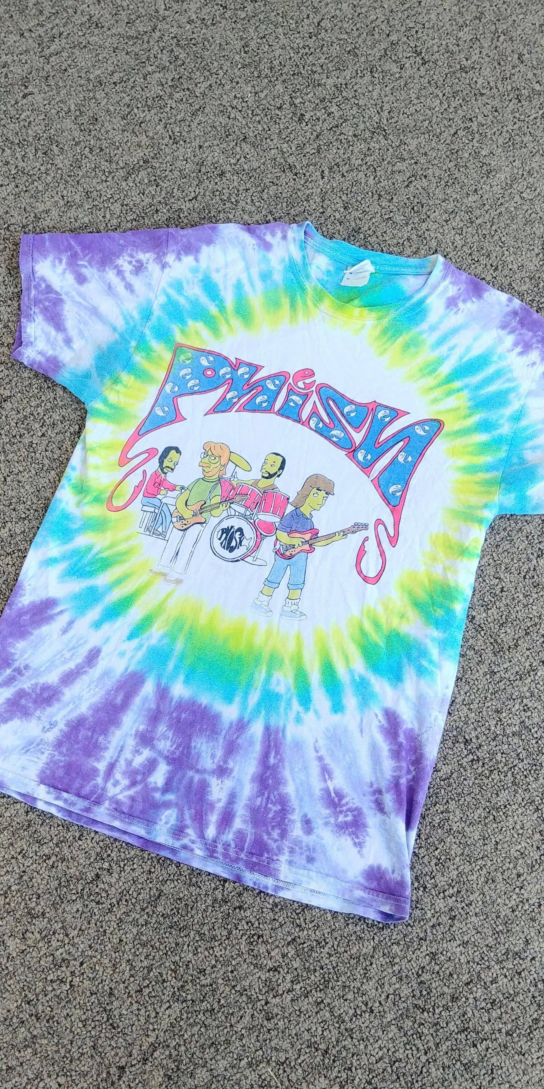 Band Tees × Vintage Official Phish x The Simpsons Tour Tee 2016 | Grailed