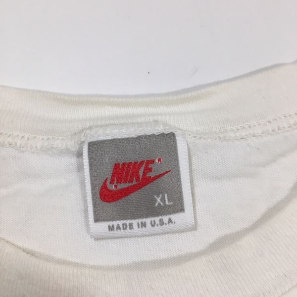 Nike Vintage Nike Grey Tag White Tee Shirt | Grailed