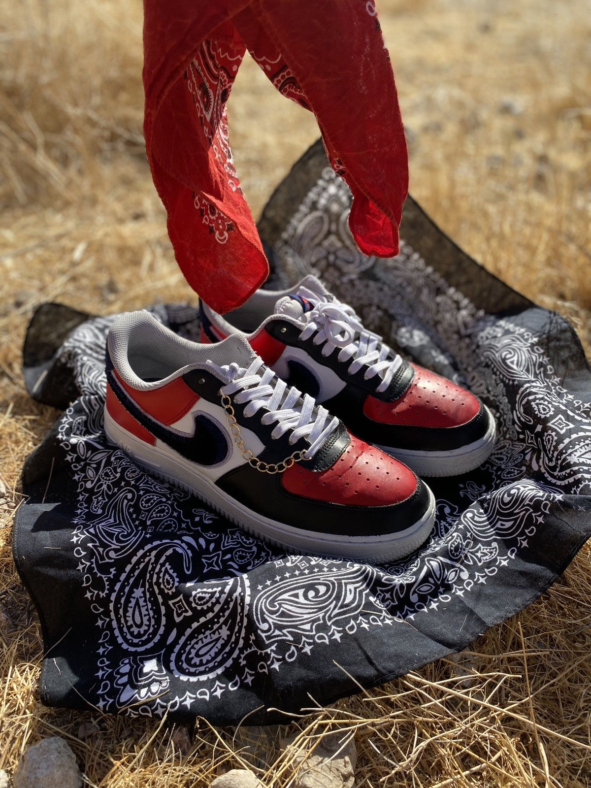 Nike Air Force 1 Custom ‘Chicago’ | Grailed
