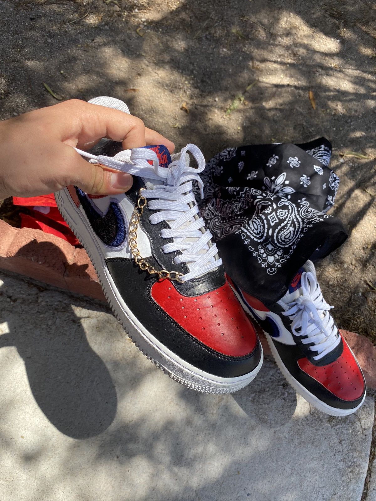 Nike Air Force 1 Custom ‘Chicago’ | Grailed