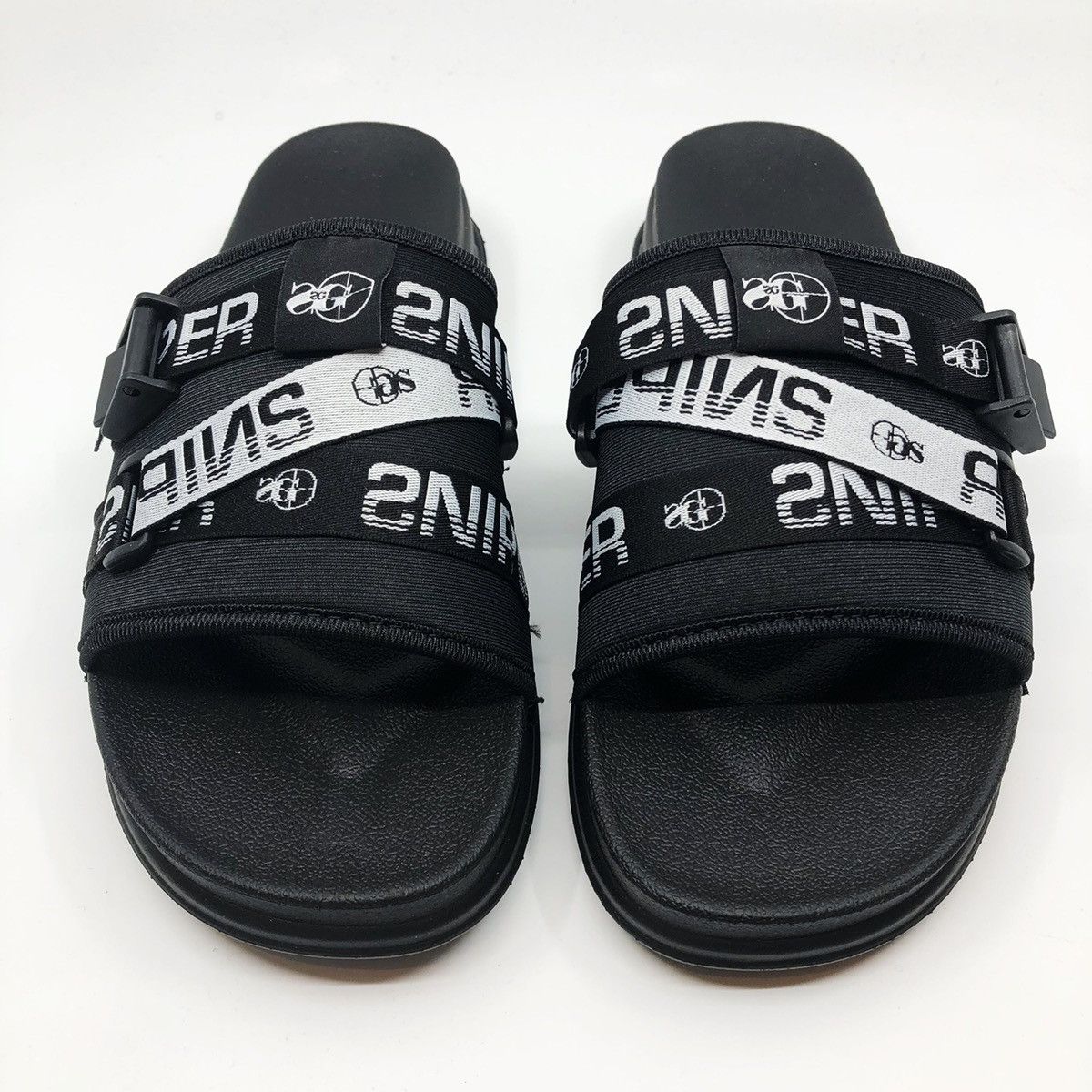 Sniper Gang NEW Sniper Gang Strapped Up Black Slides | Grailed