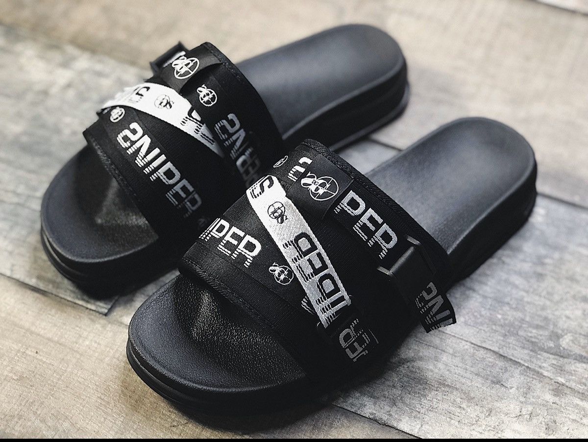 Sniper Gang NEW Sniper Gang Strapped Up Black Slides | Grailed