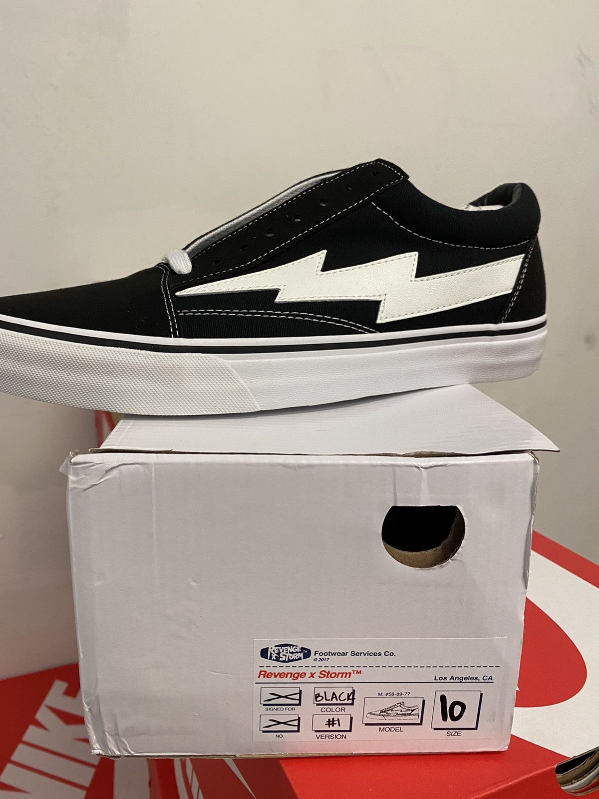 Other Black and white revenge x storm Ian Connor vans | Grailed