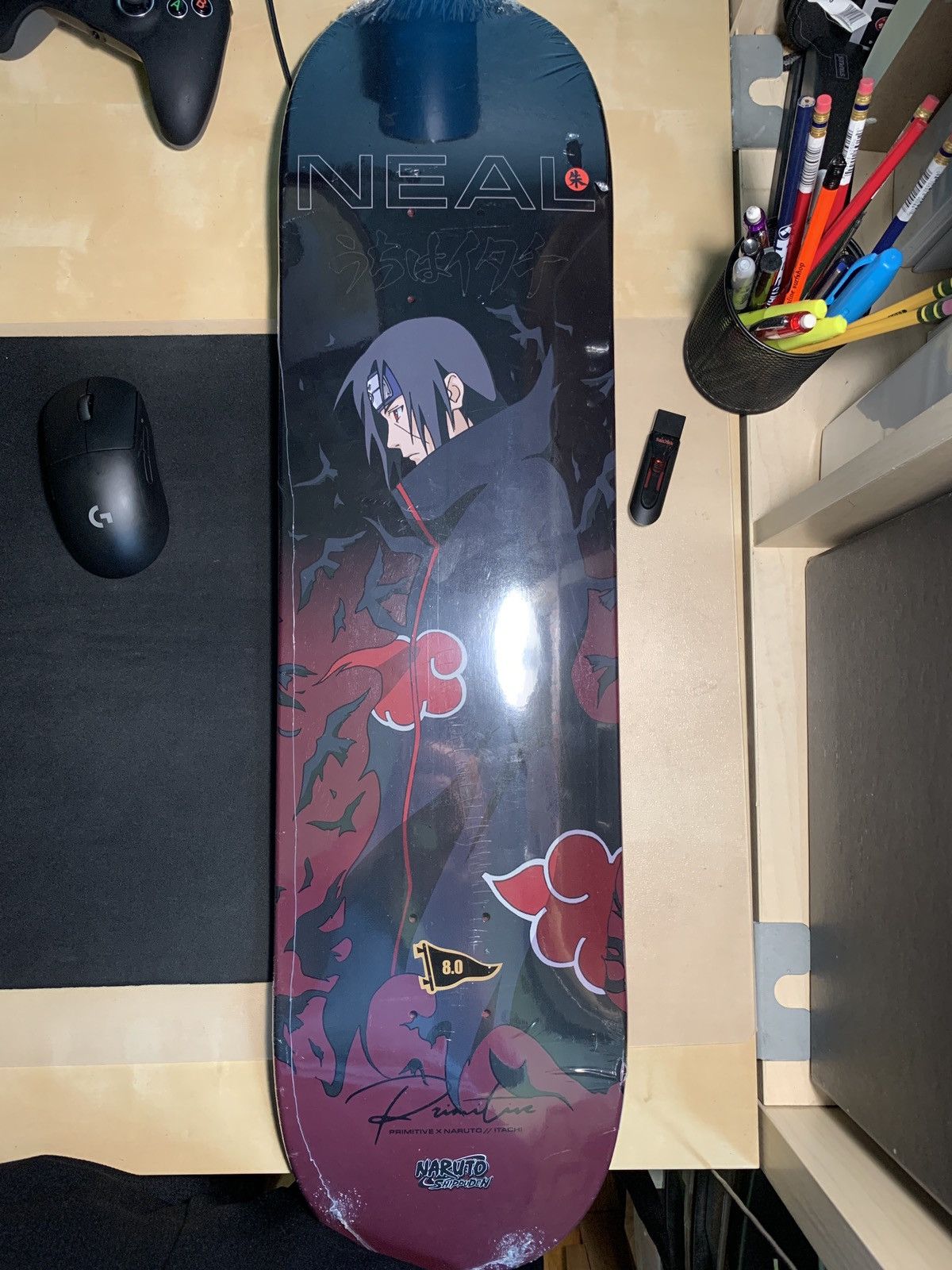 Primitive PRIMITIVE x NARUTO SHIPPUDEN ROBERT NEAL ITACHI DECK | Grailed