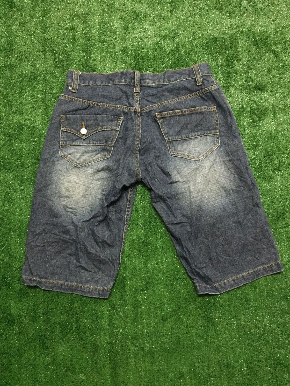 Cartoon Network × Distressed Denim One Piece Luffy The Pirate Short ...