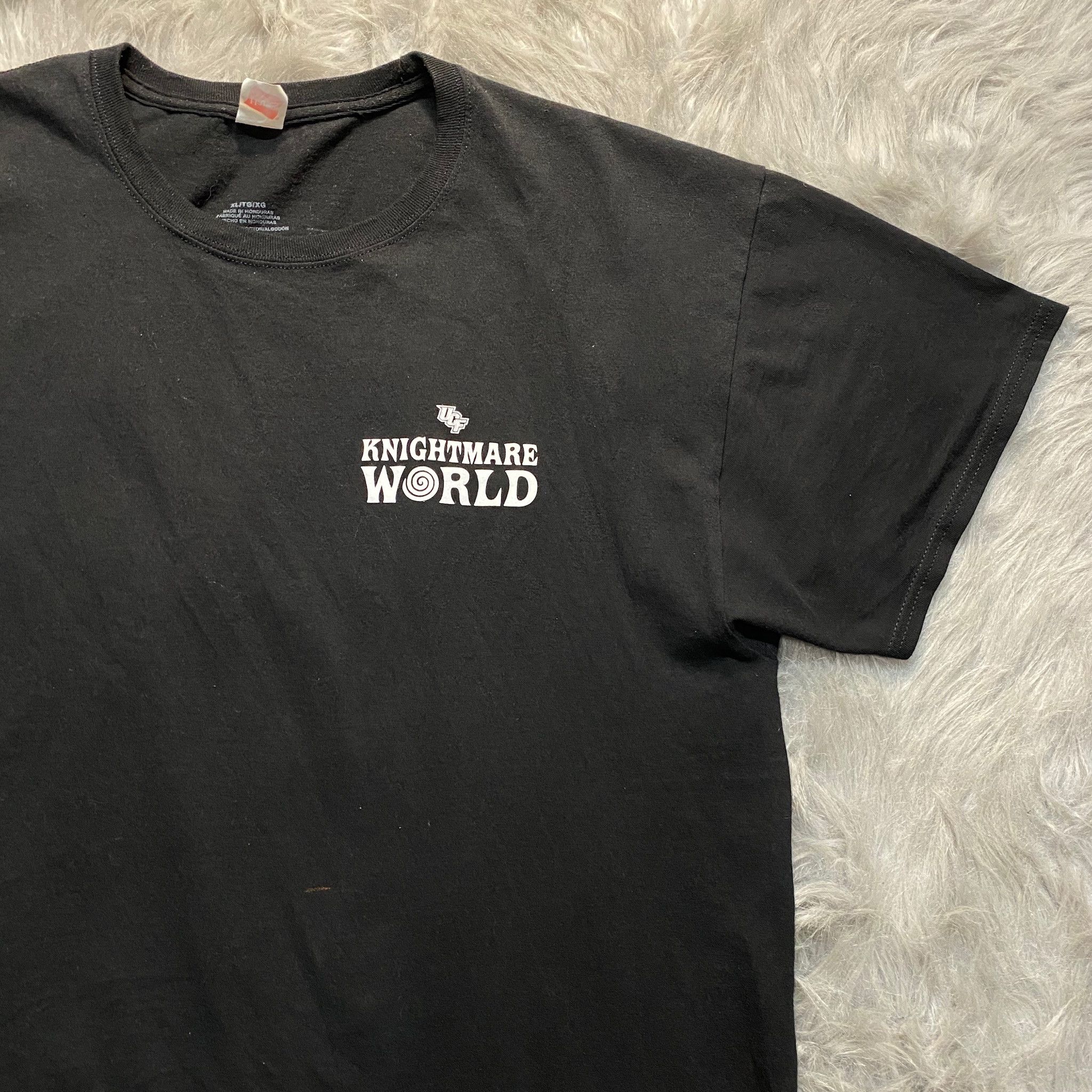 Vintage UCF ASTROWORLD STYLE KNIGHTMARE COLLEGE T SHIRT | Grailed