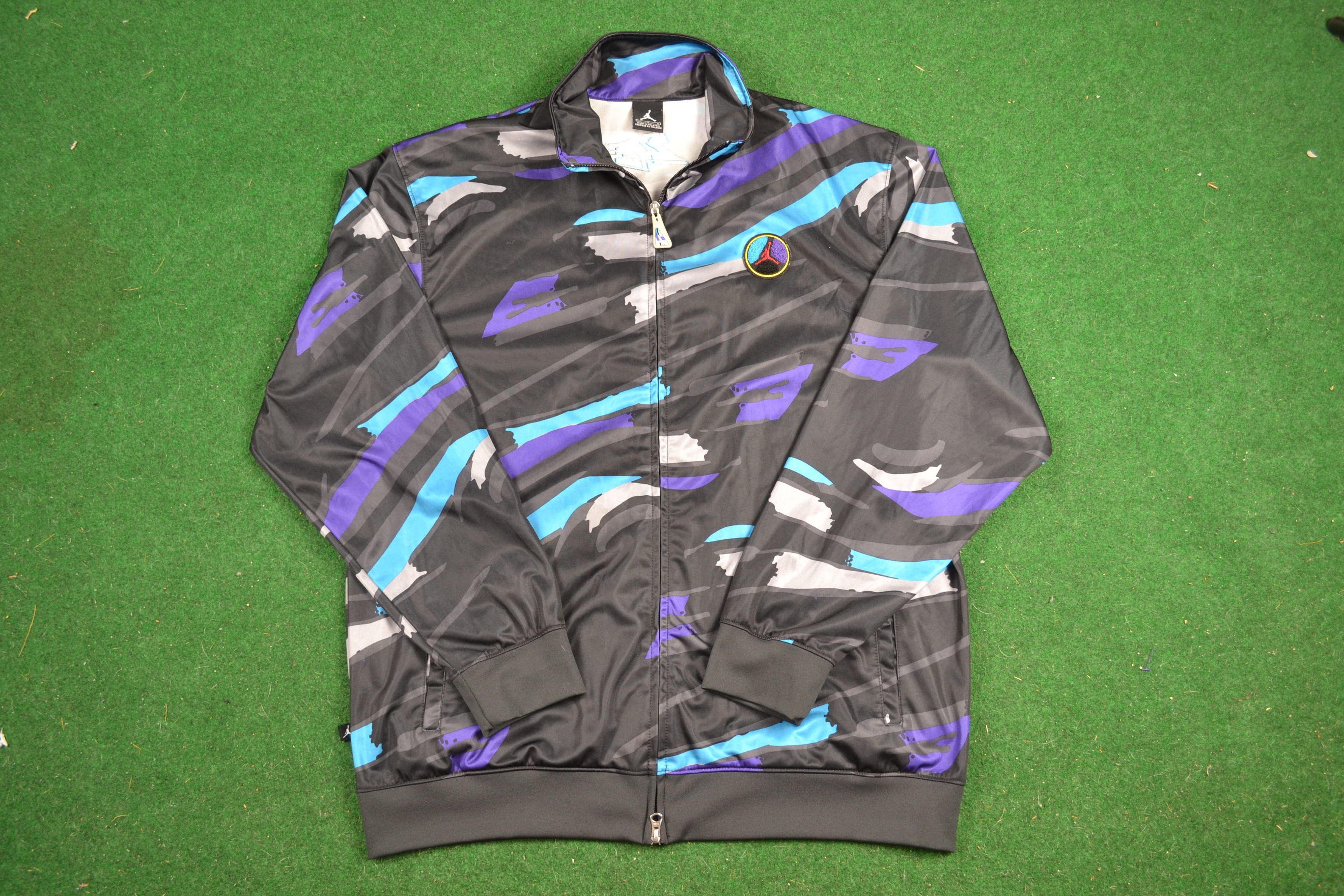 Jordan Brand × Nike Retro Air Jordan Aqua 8 Track Jacket Nike 90s Bulls ...