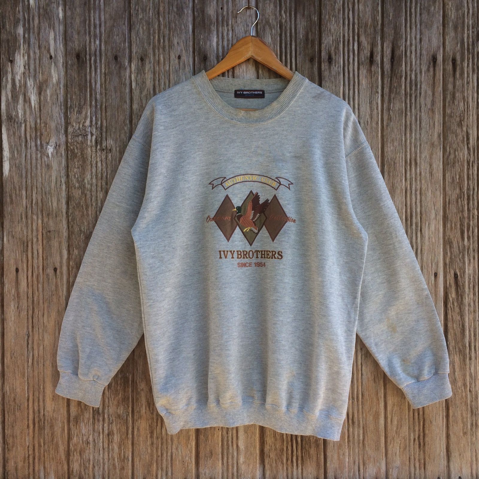 Vintage IVY Brothers Embroidery Logo Sports Sweatshirts | Grailed