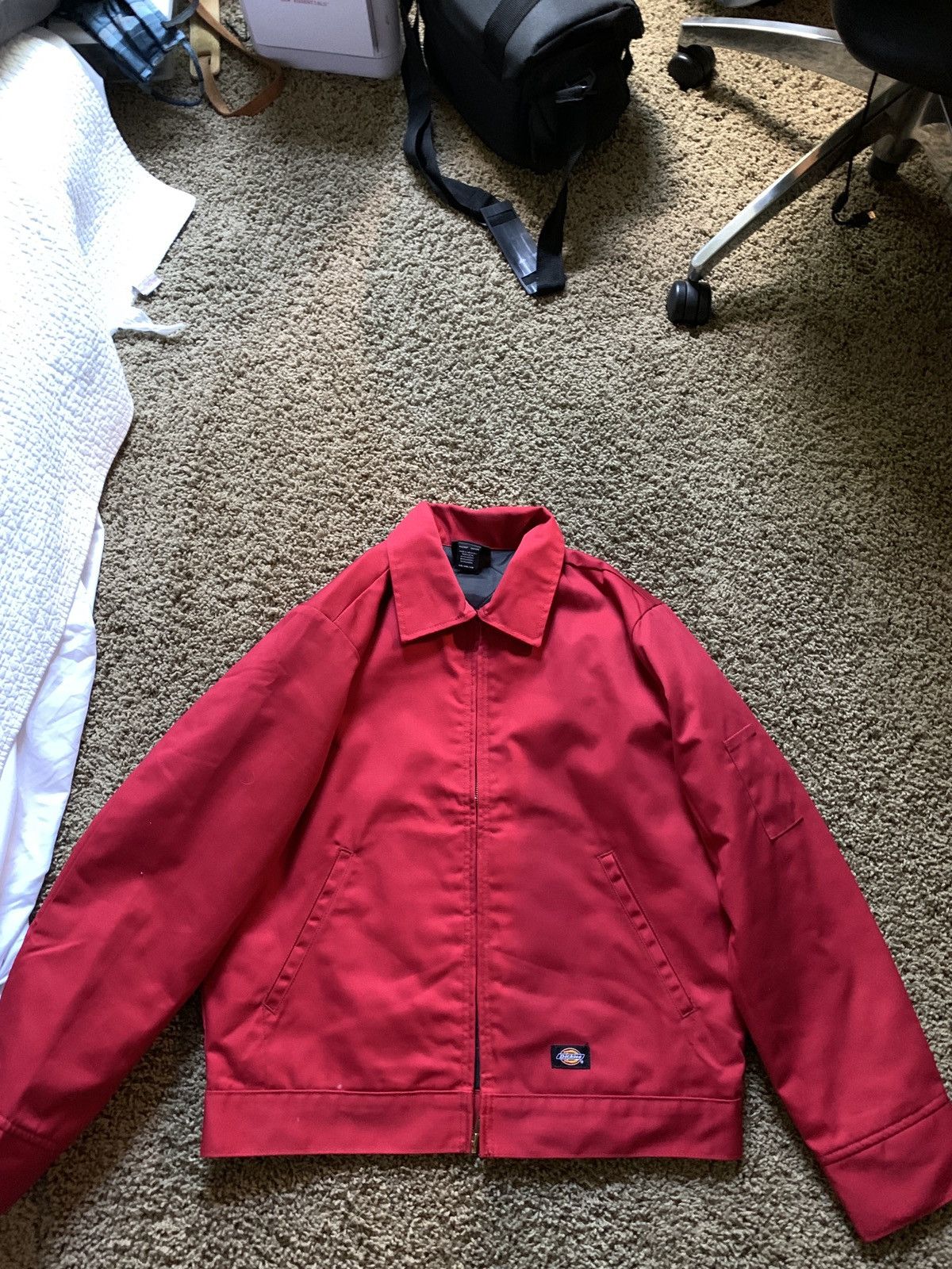 Dickies Red Quilted Work Jacket | Grailed