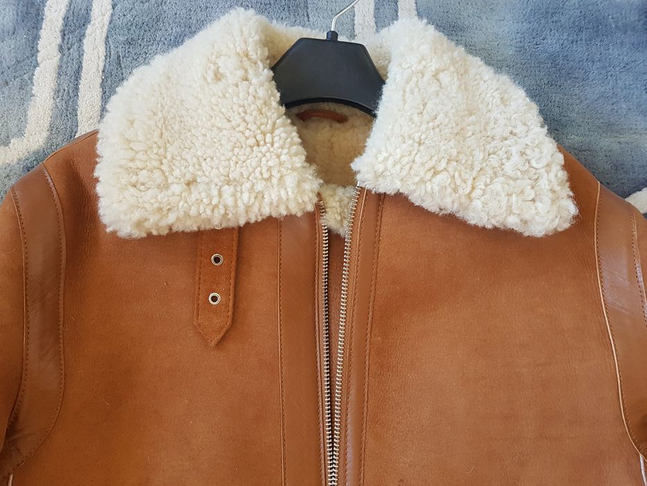 Acne Studios Acne Studios Ian Suede Shearling Jacket Tan Brown | Grailed