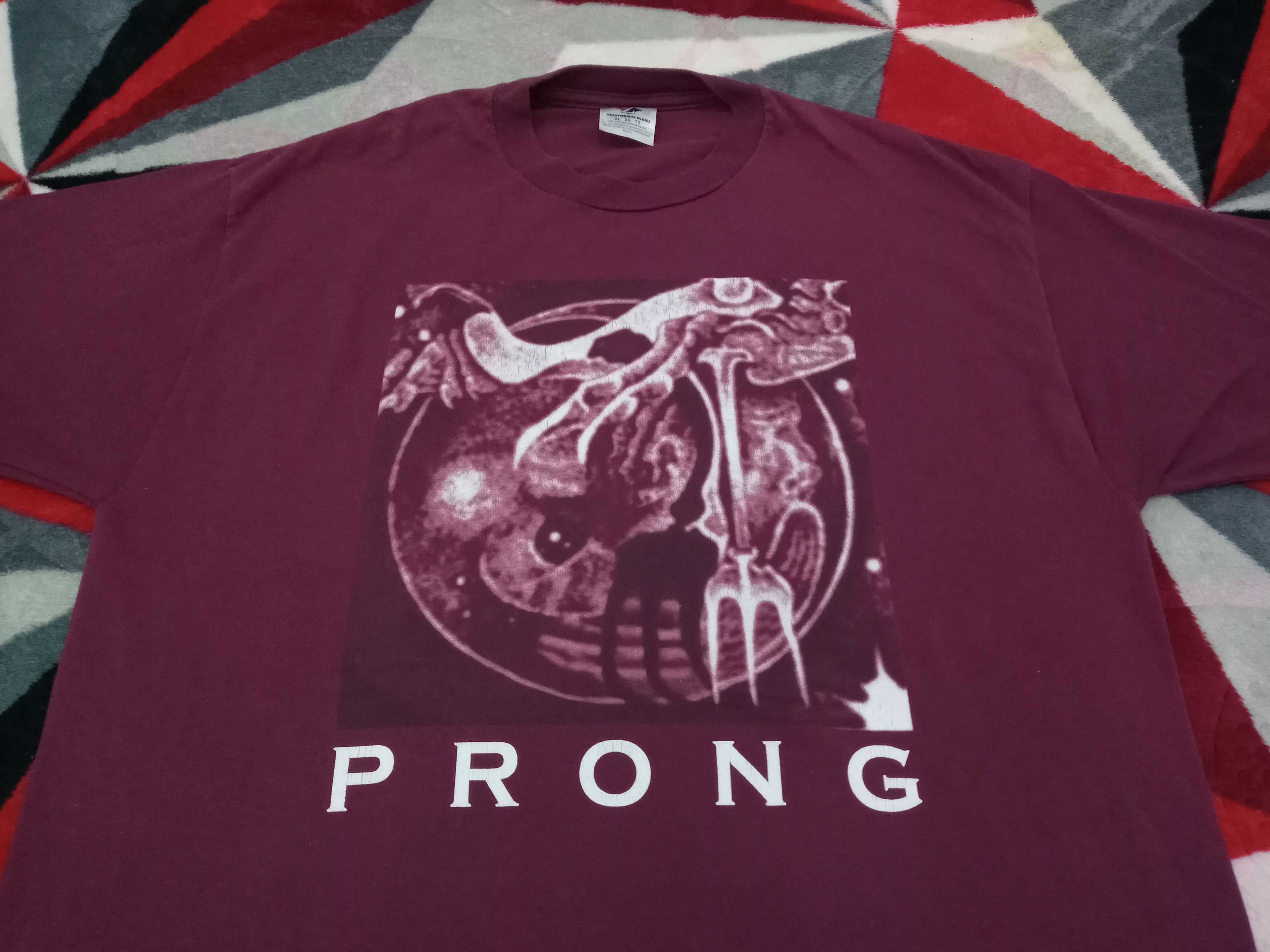 Band Tees × Vintage Vintage Prong band t shirt | Grailed