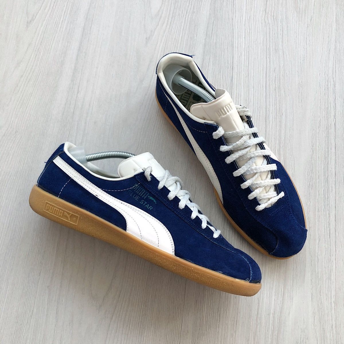 Puma × Vintage vintage rare sneakers PUMA BLUE STAR | Grailed