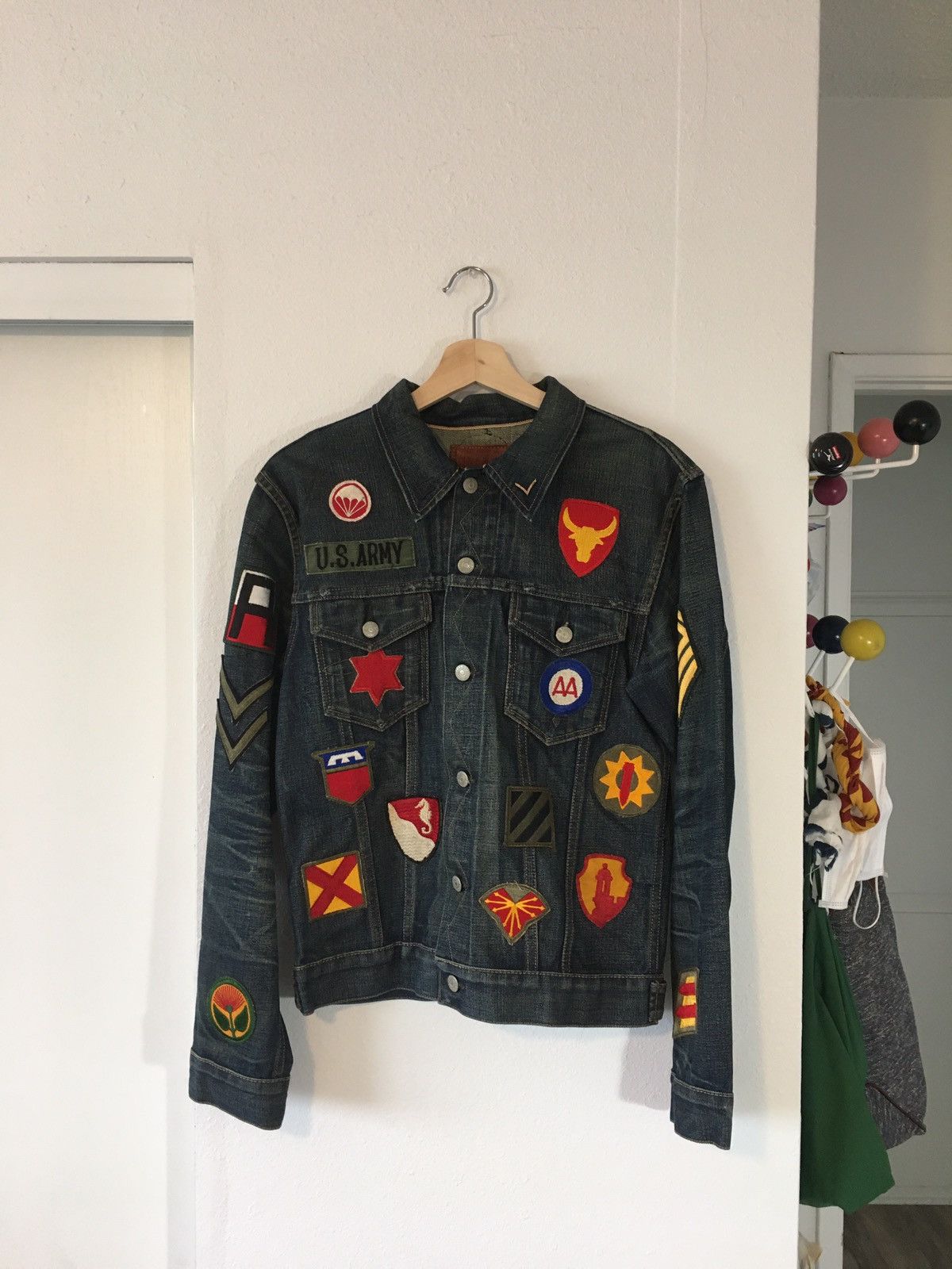 RRL Ralph Lauren RRL Double RL WW2 Patch Denim Jacket | Grailed