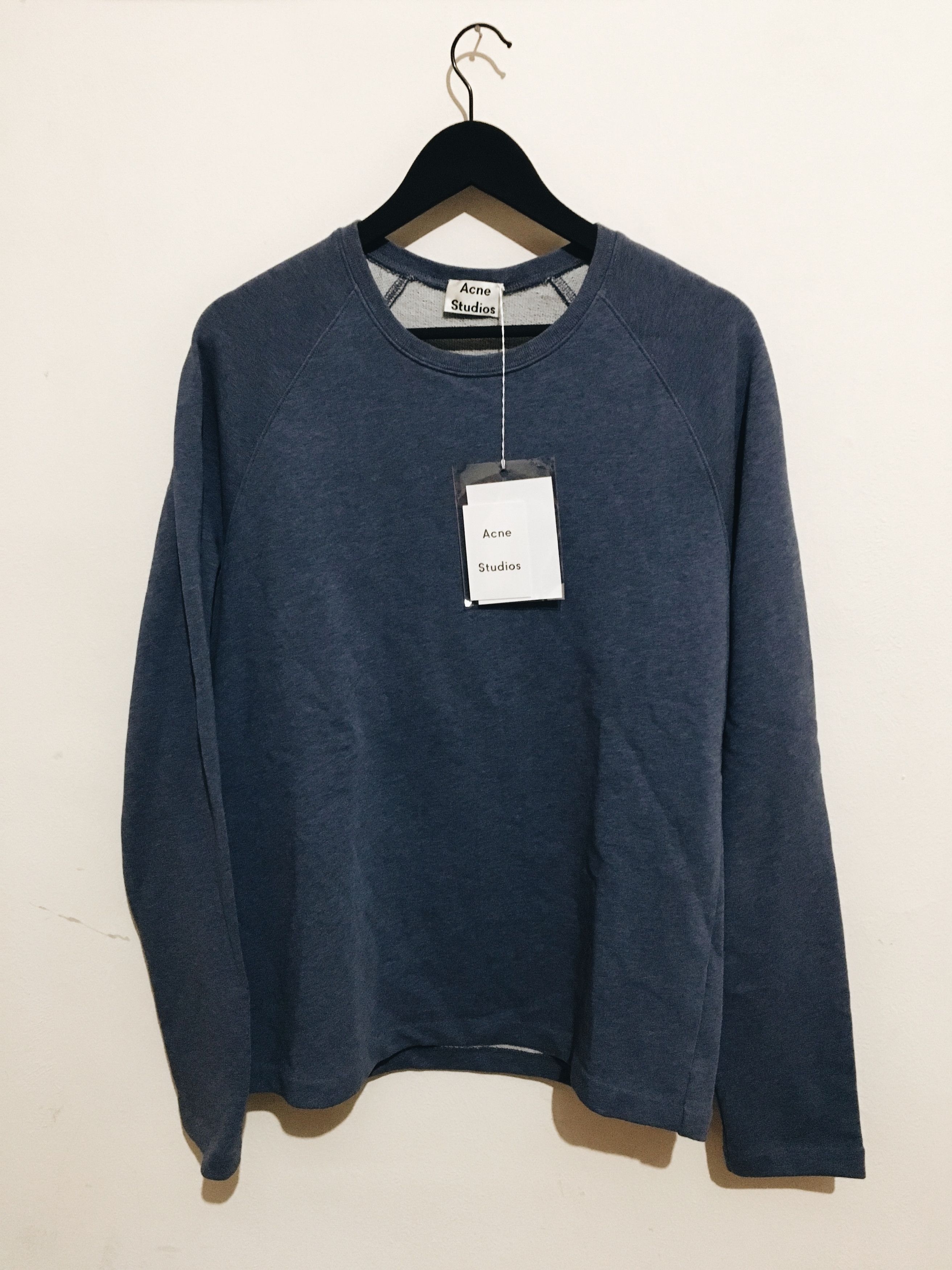 Acne Studios Acne Studios Finn PSS16 Blue Sweatshirt | Grailed