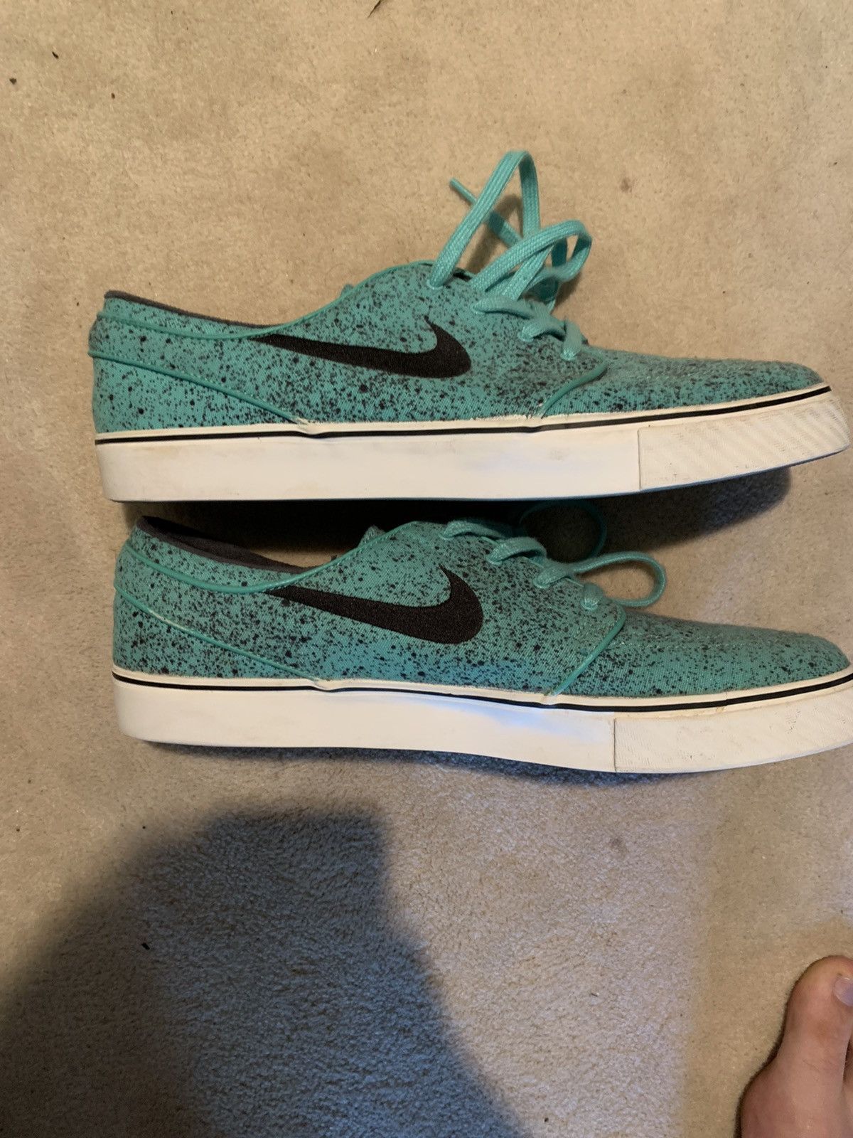 Nike Zoom Stefan Janoski Crystal Mint | Black-Gum Light Brown | Grailed