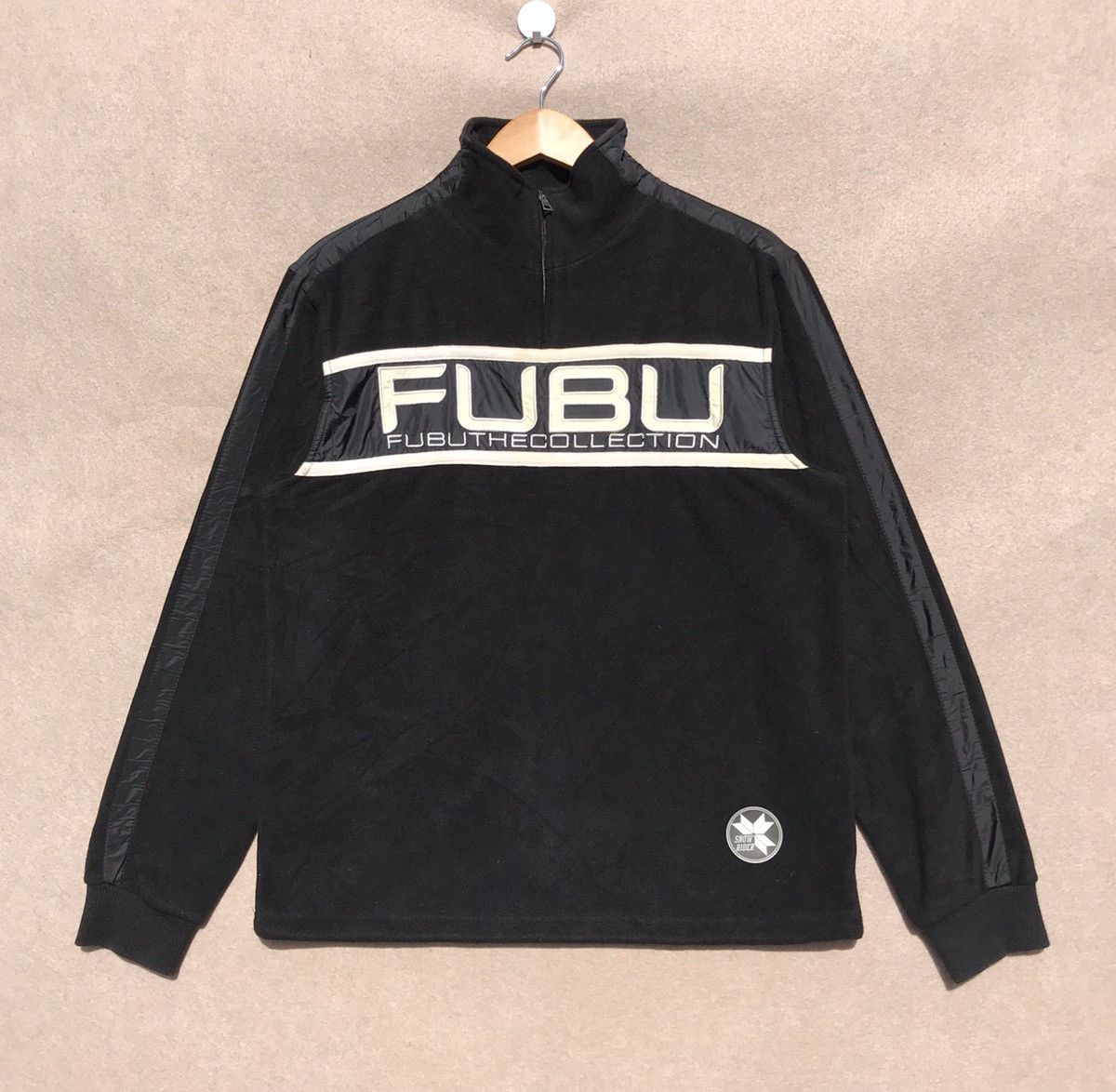 Vintage FUBU COLLECTION ZIPPER EMBROIDERY BIG LOGO SWEATER | Grailed